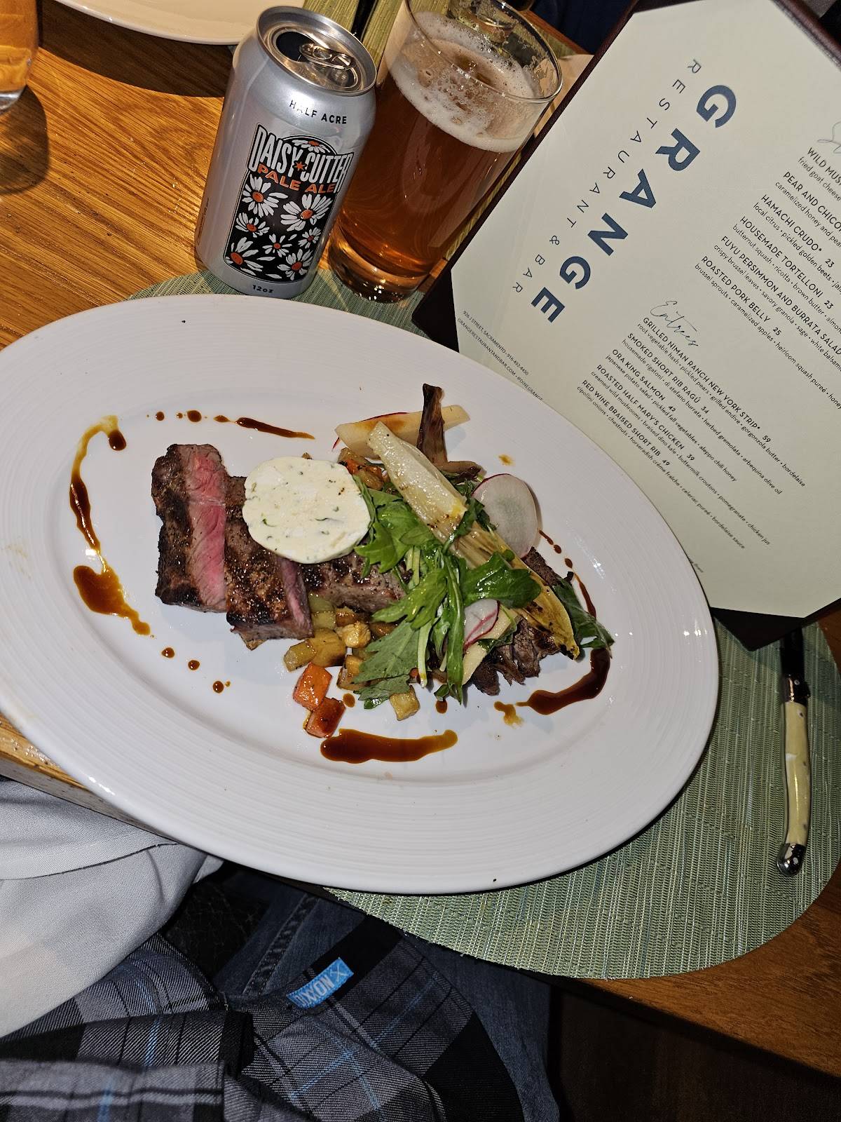 Menu at Grange Restaurant & Bar, Sacramento