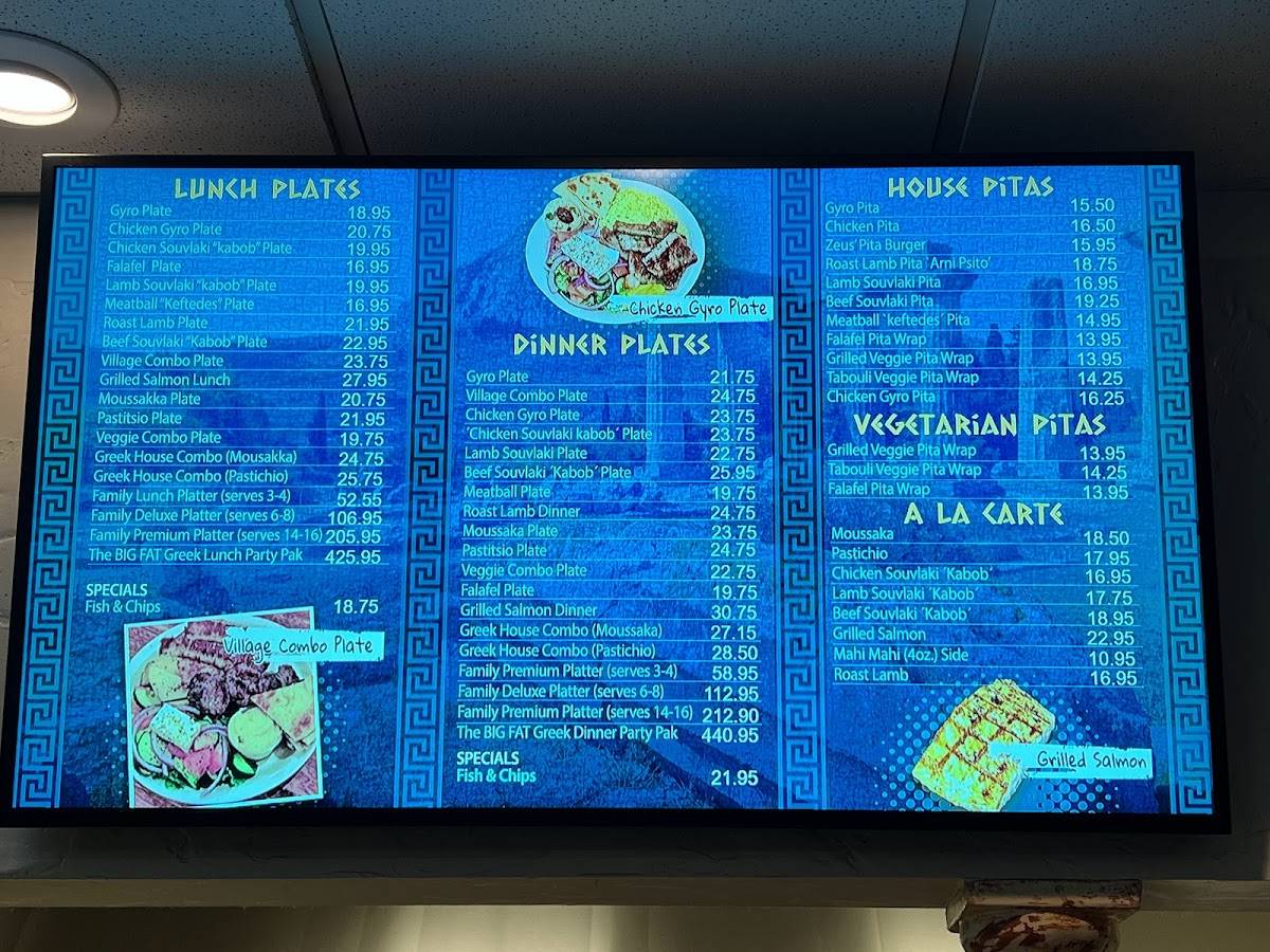 Menu at Greek House Café cafe, Simi Valley