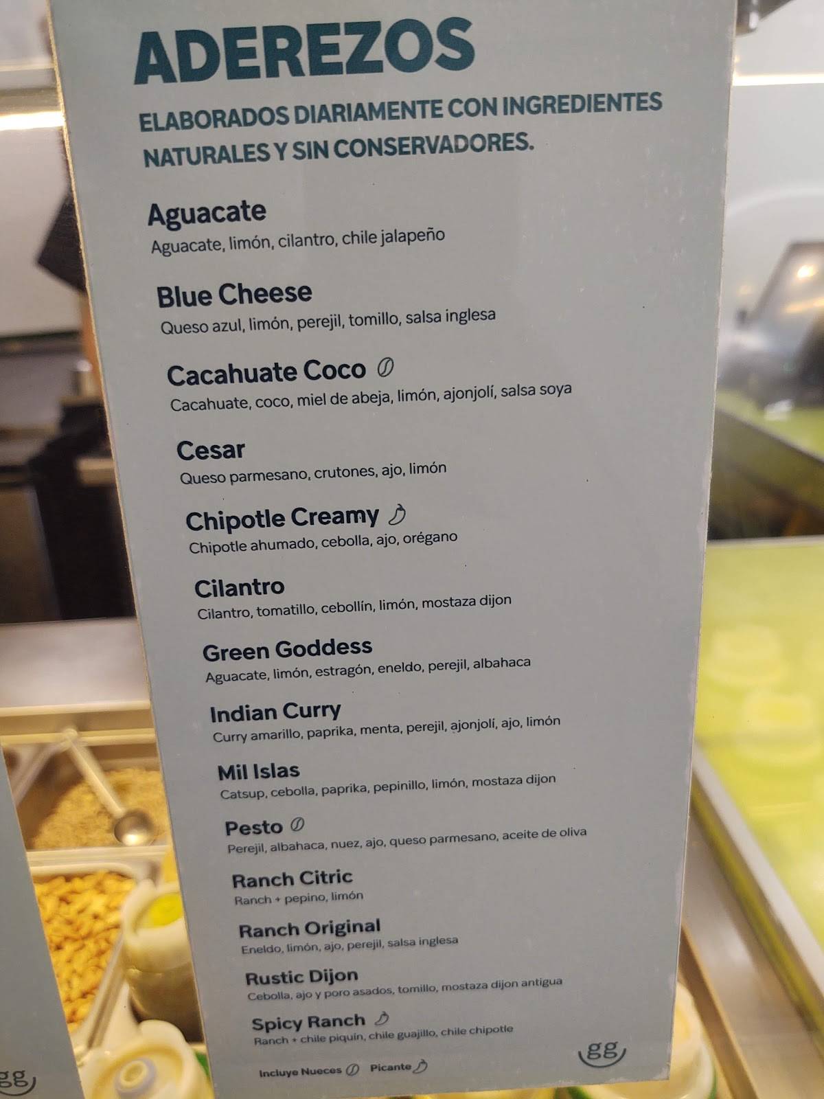 Carta del restaurante Green Grass Del Valle, Ciudad del México, Av ...