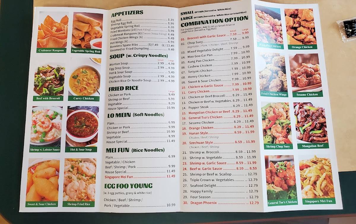 Menu at Green Tea Chinese Drive Thru restaurant, Green Bay, 711 N ...