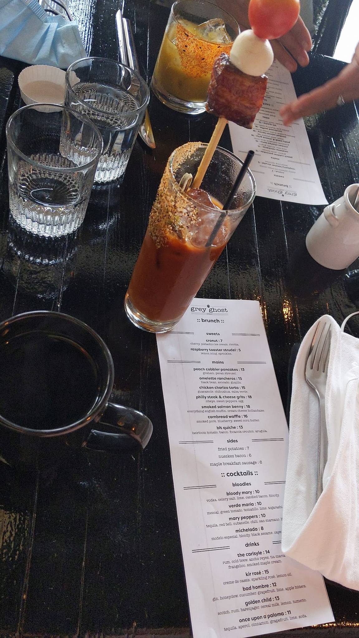 Menu at Grey Ghost Detroit pub & bar, Detroit