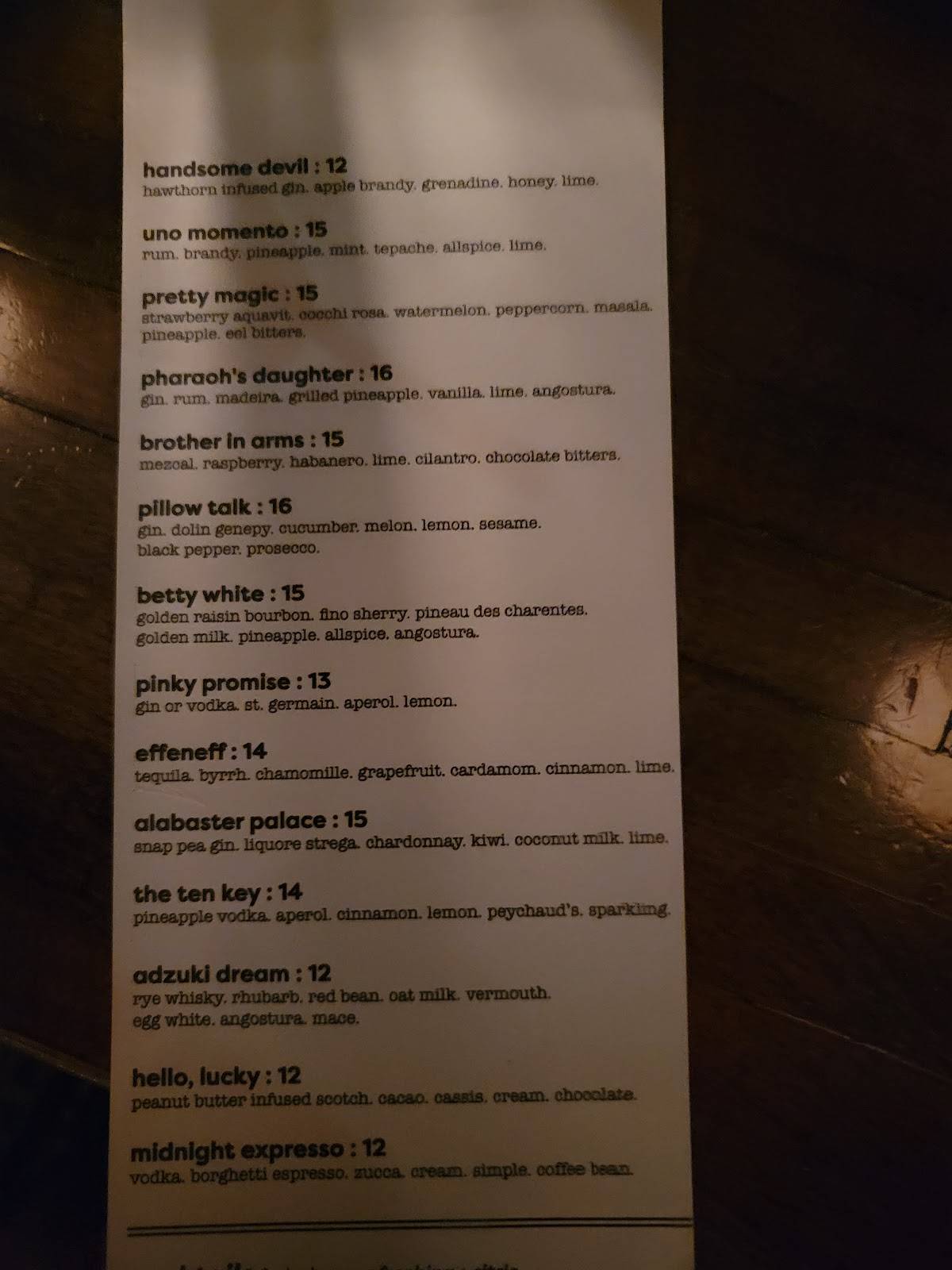 Menu at Grey Ghost Detroit pub & bar, Detroit