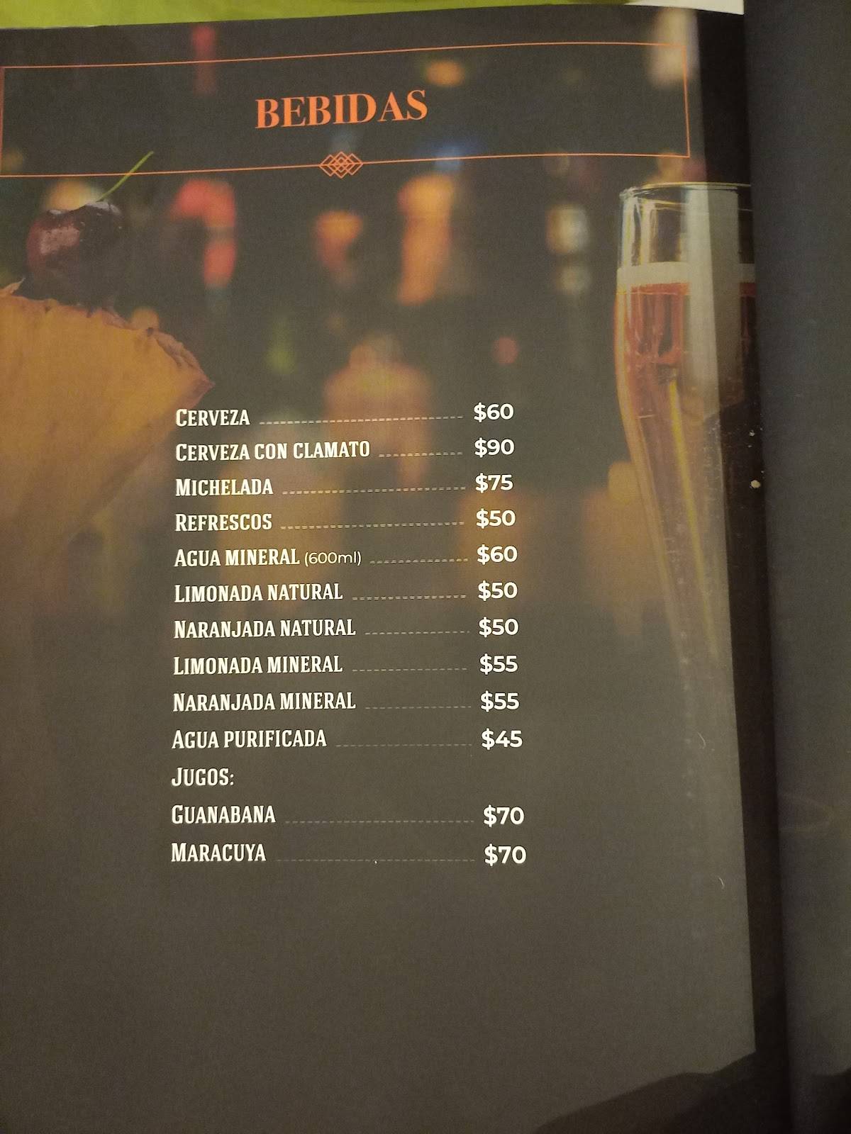 Carta del restaurante Grill Plaza, Monterrey
