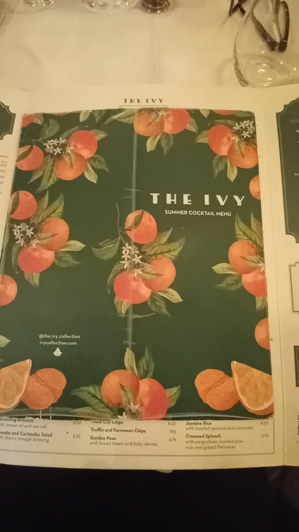 Menu at The Ivy Castle View restaurant, Guildford