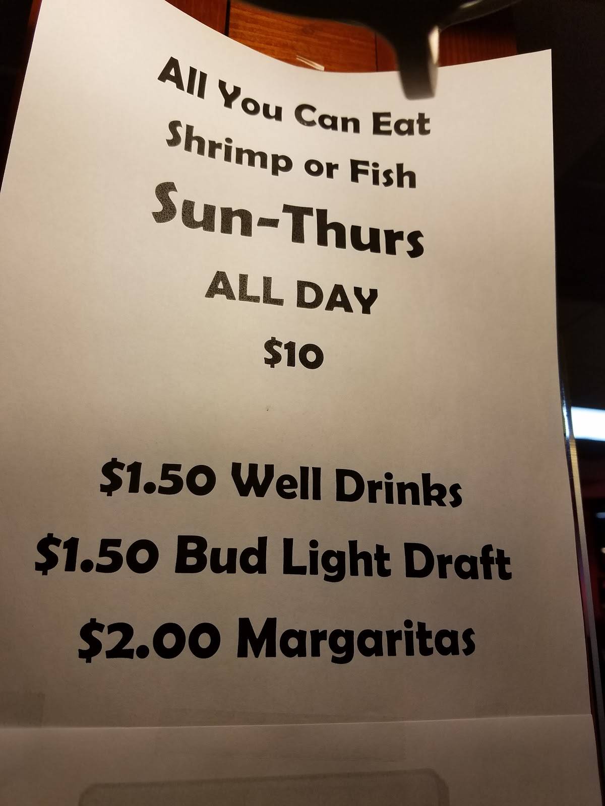 Menu at King Neptune's Seafood Restaurant, Gulf Shores