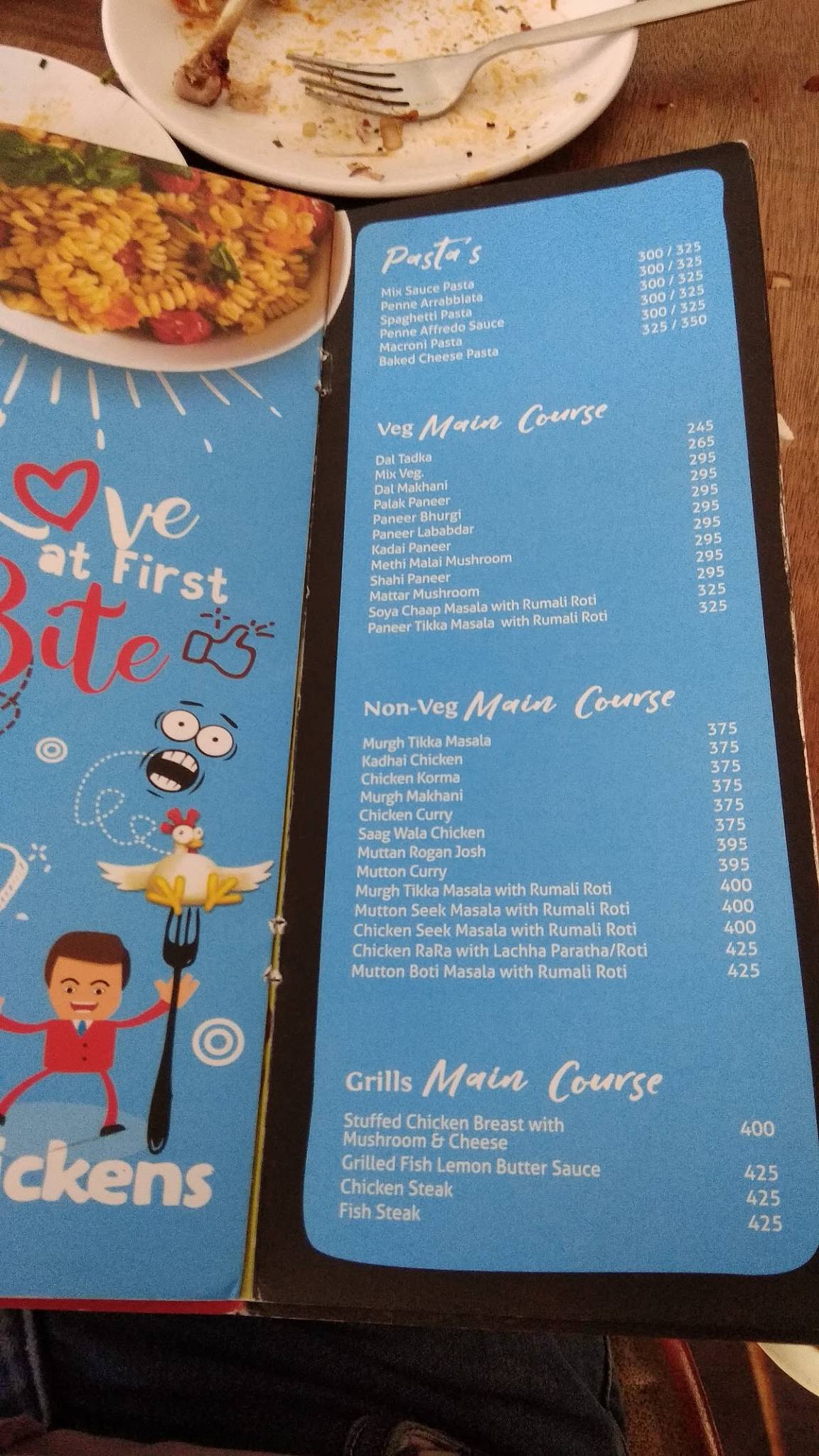 Menu at HIDE by Plan B, Gurugram