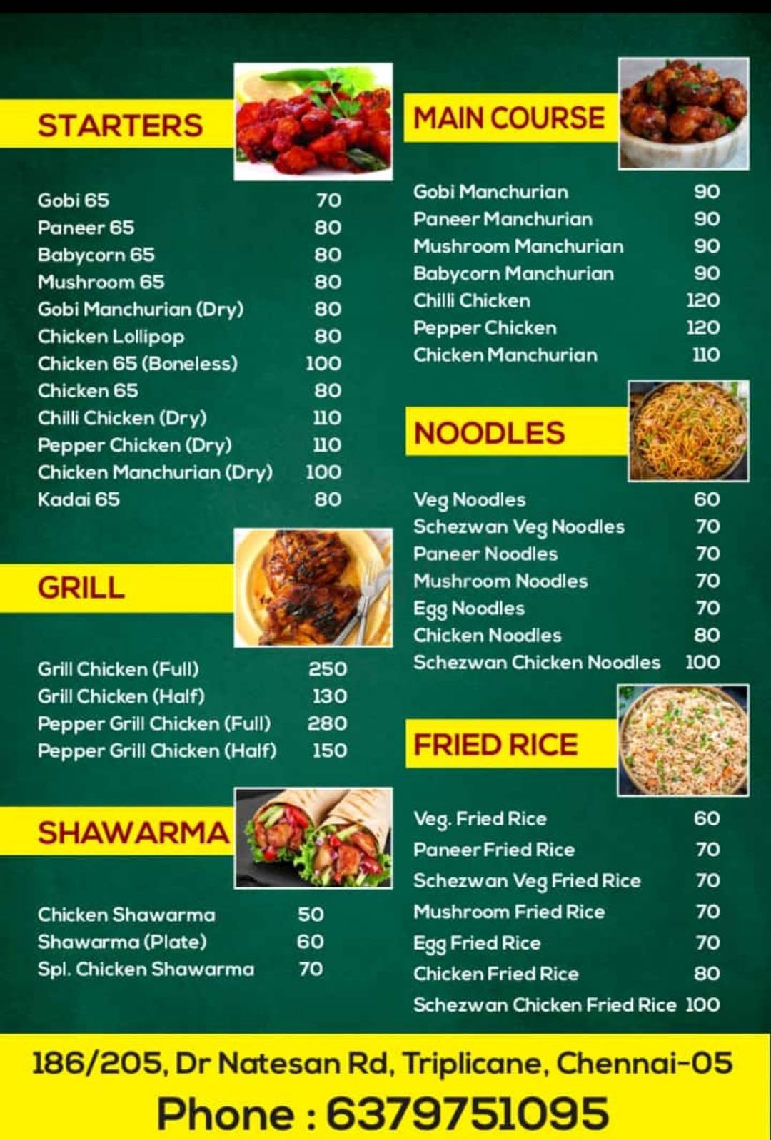 Menu at HOTEL AL RABB, Chennai