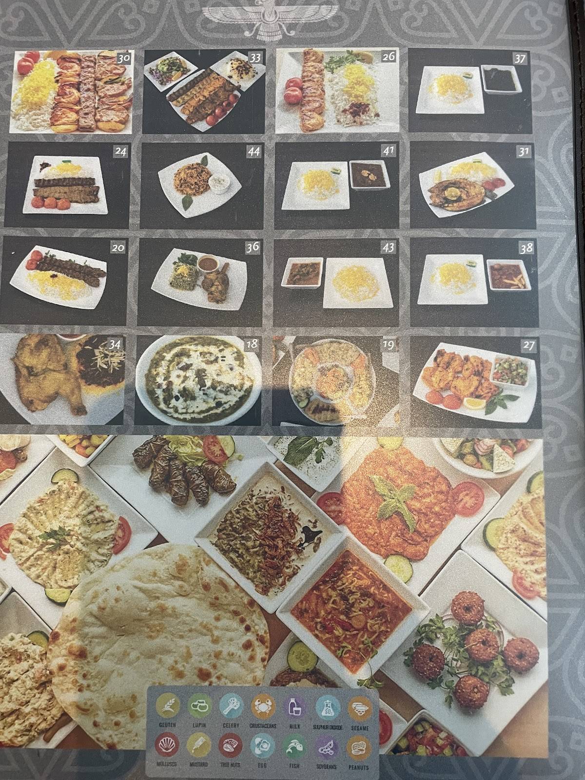 Menu at Haftsin restaurant, Leeds