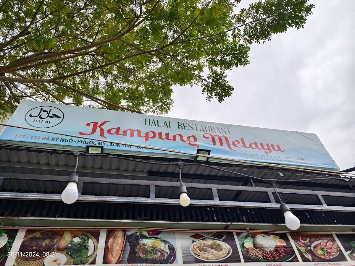 Menu at Halal Food kampung melayu restaurant, Da Nang