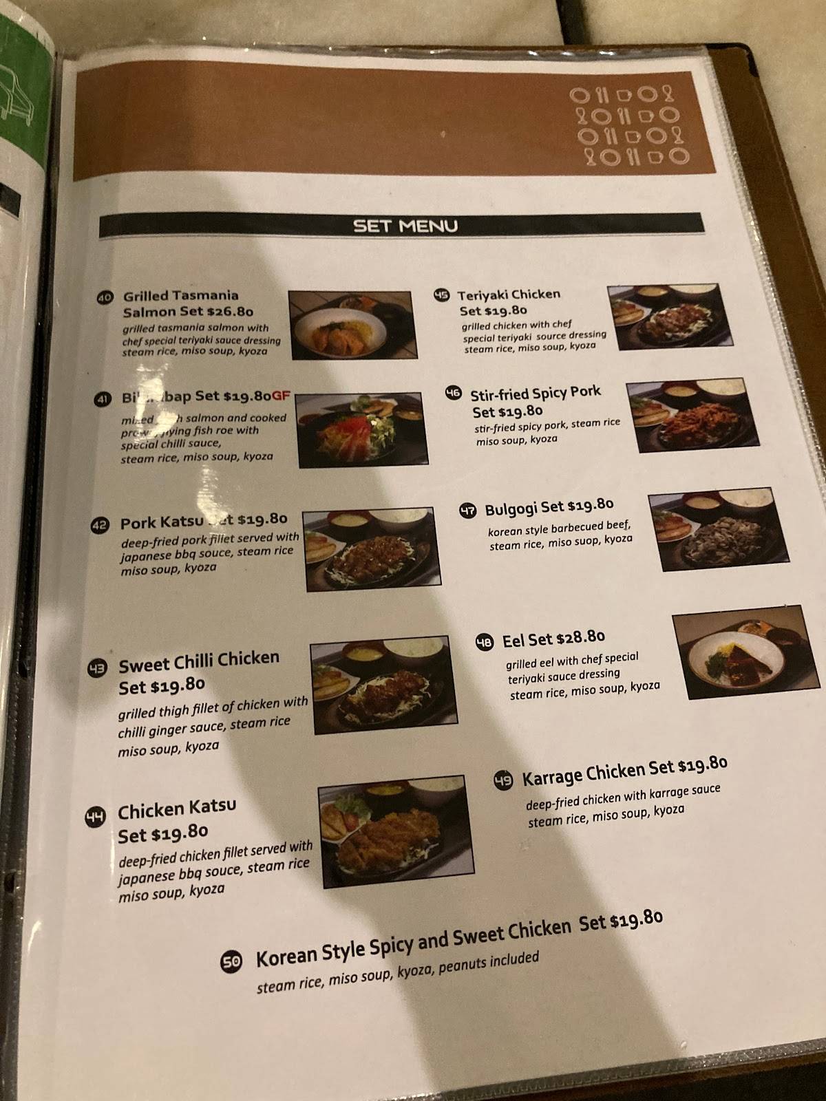 Menu at Happy 4 10 restaurant, Cairns City