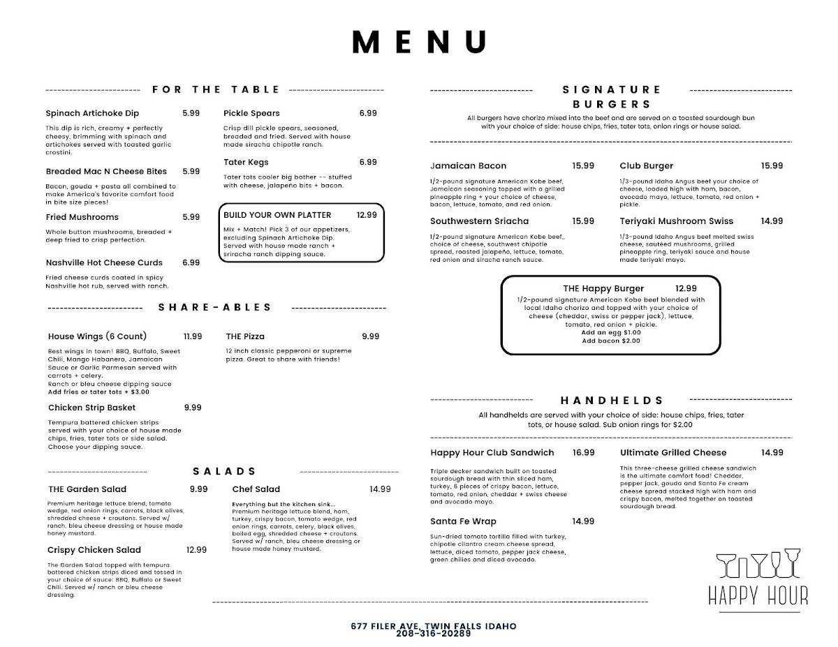Menu at Happy Hour Restaurant (Best Restaurant), Tarkeshwar