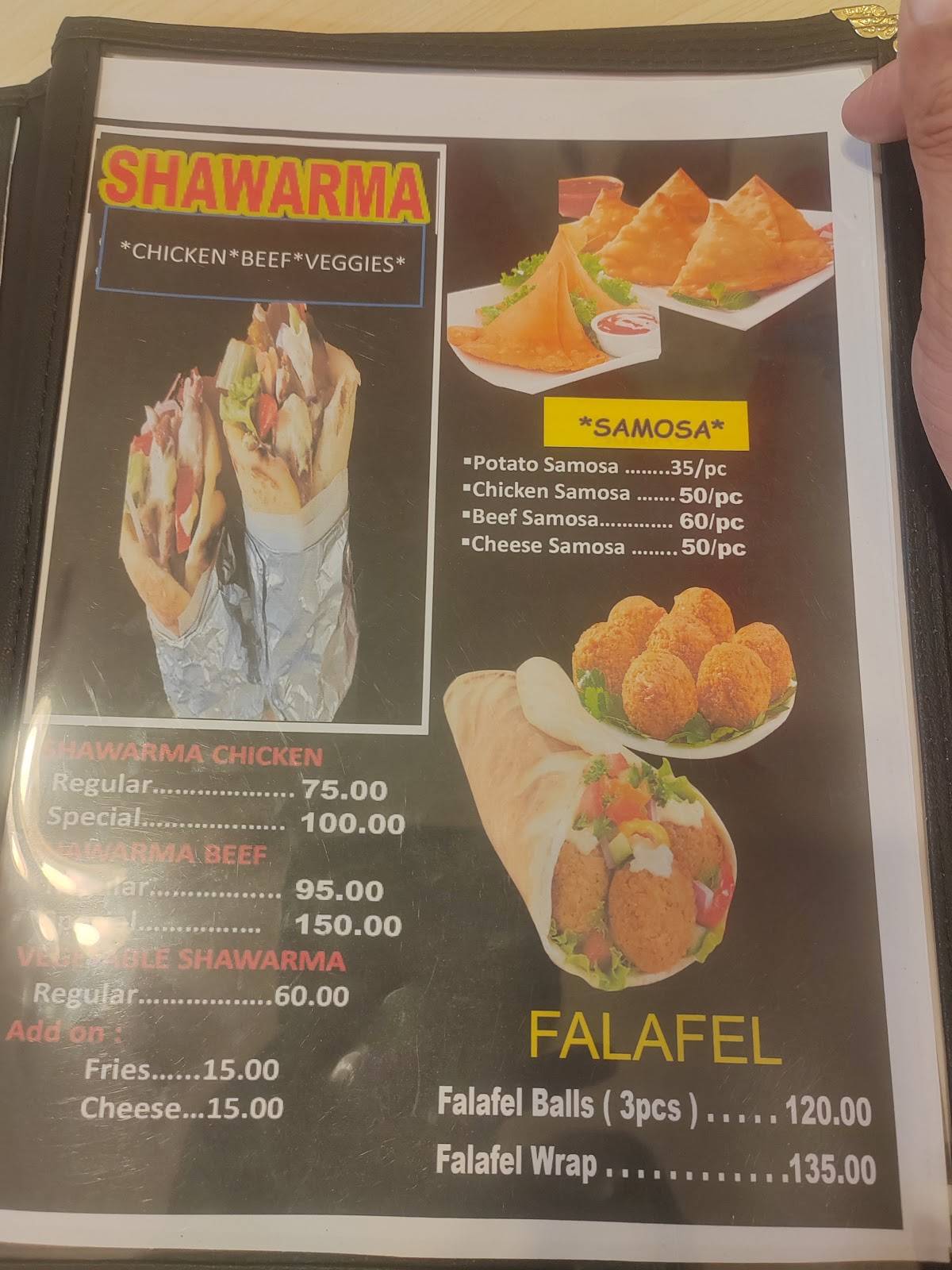 Menu at Hashmi Kitchenette restaurant, Las Pinas