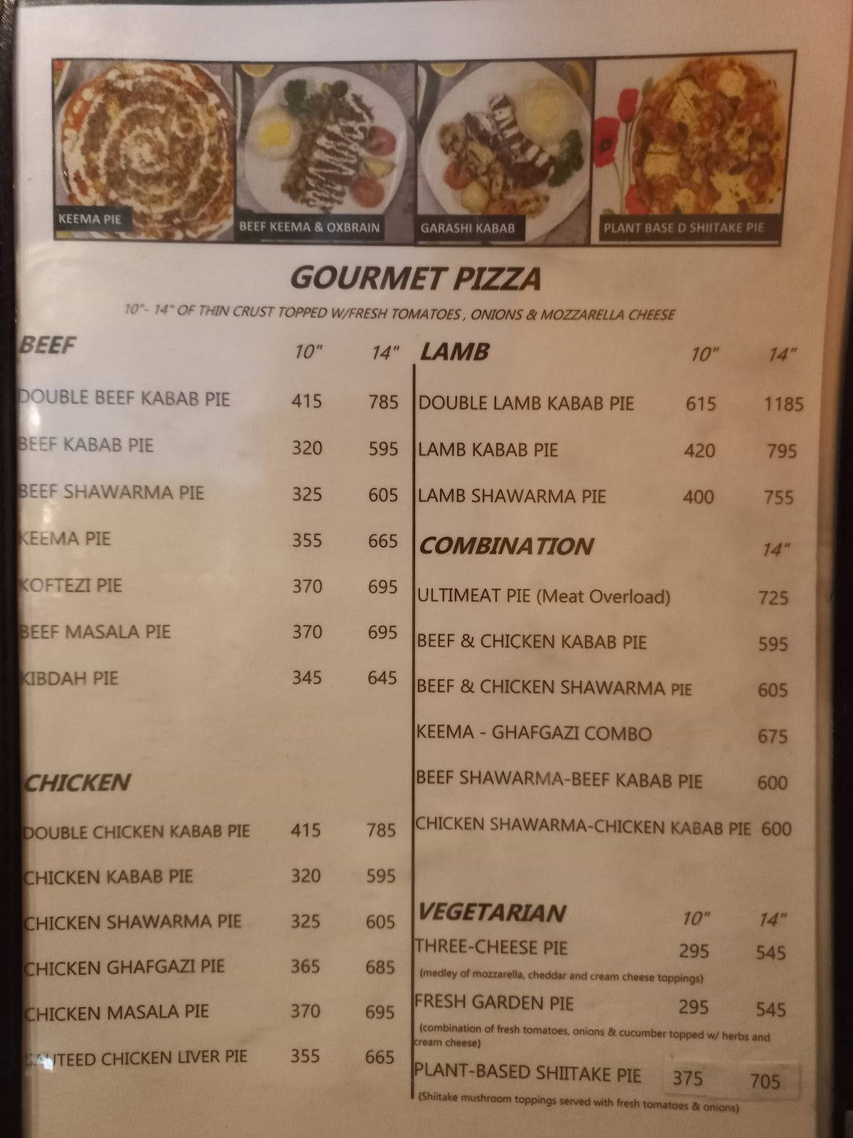Menu at Hassan Kabab and Steaks restaurant, Quezon City, 9 Visayas Ave