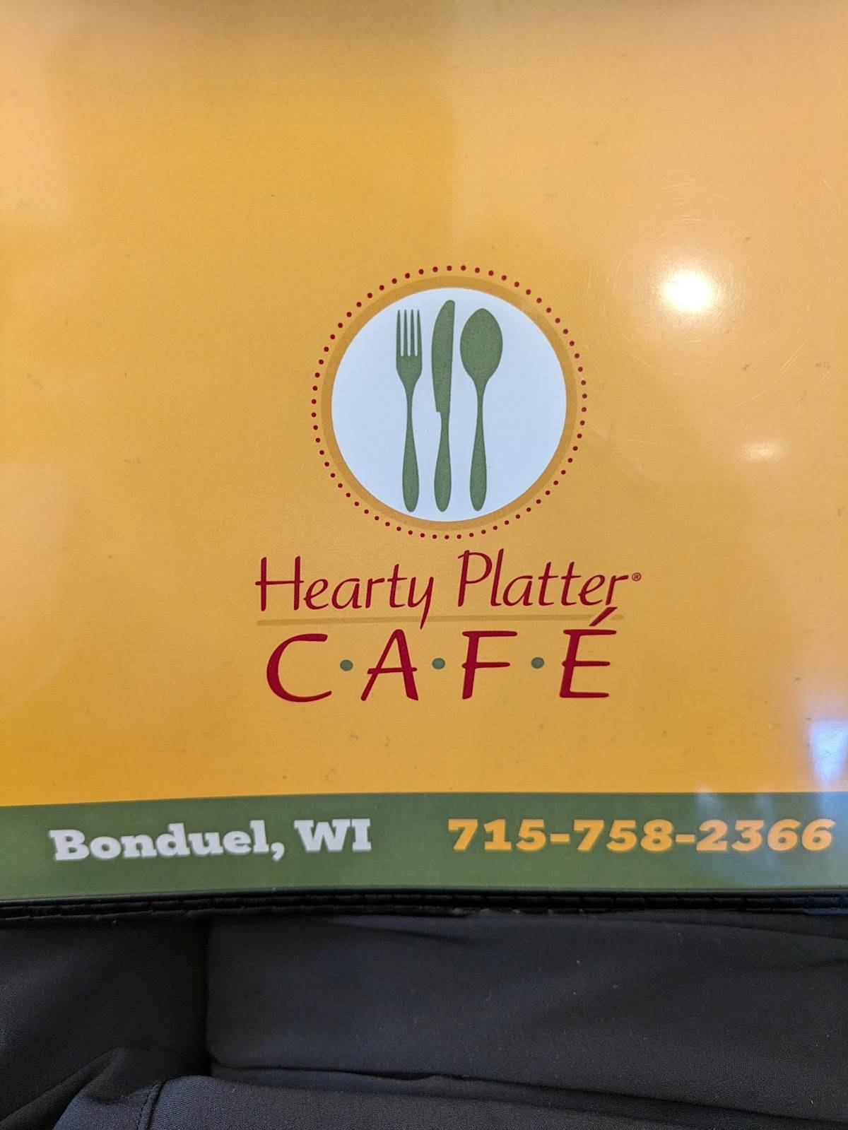 Menu at Hearty Platter Bonduel cafe, Bonduel