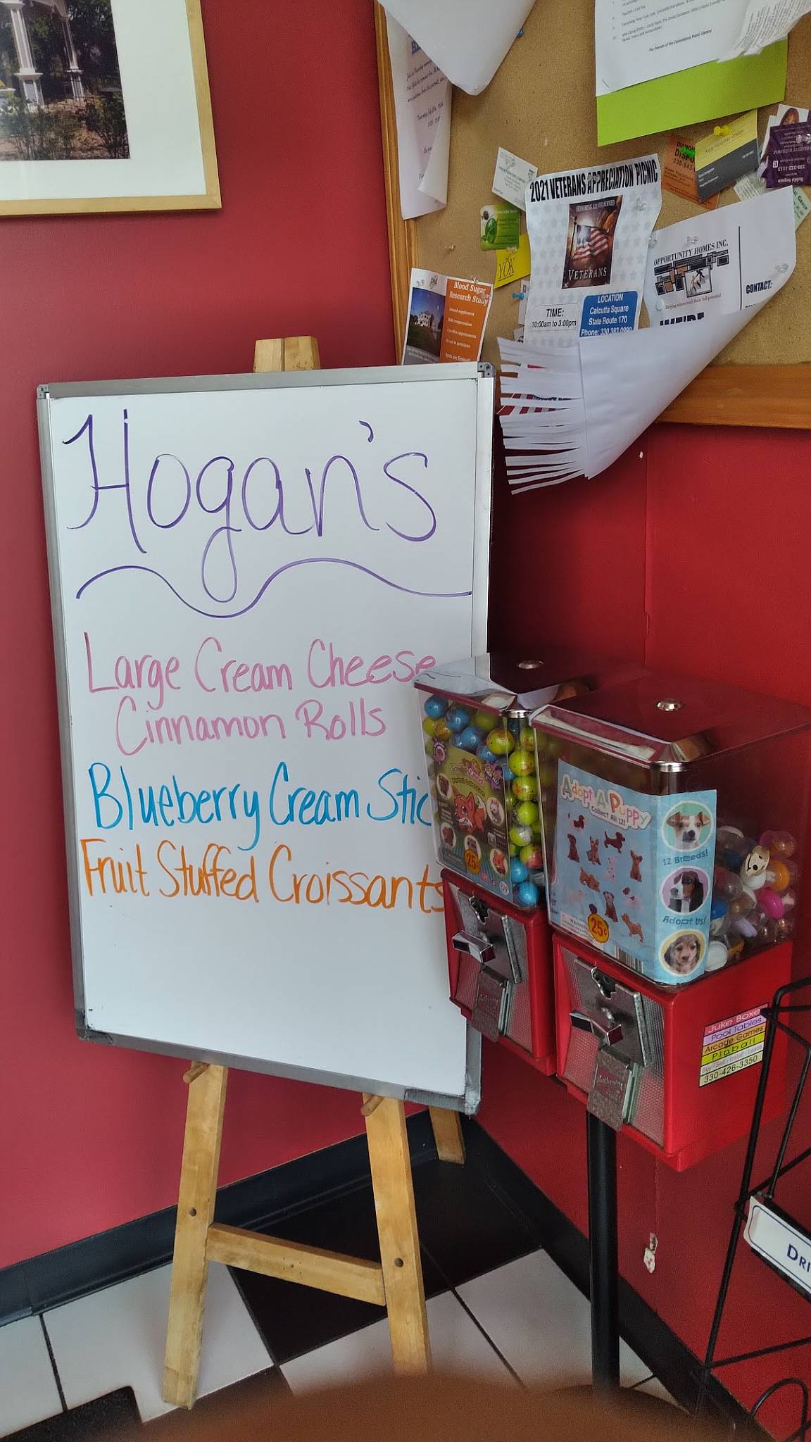 Menu at Hogan's Baking Co restaurant, Columbiana