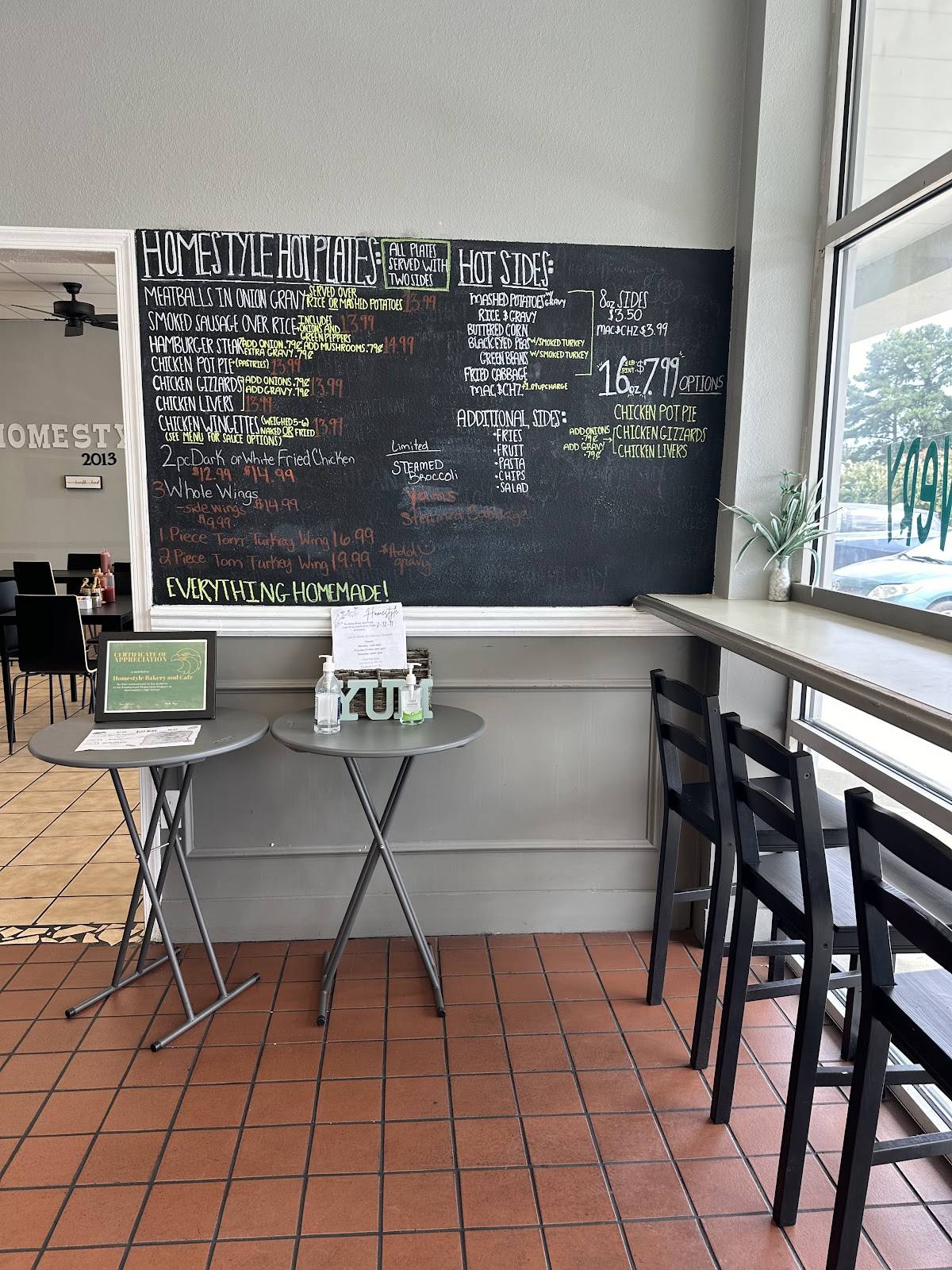 Menu at Homestyle Bakery & Cafe by Event Extravaganza, Elizabeth City ...