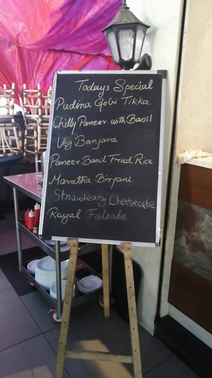 Menu at Hotel Samudra, Pune, Karve Road