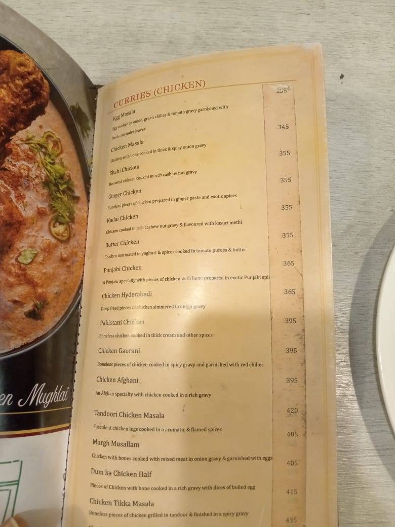 Menu at Hotel Shadab, Hyderabad, 26-A