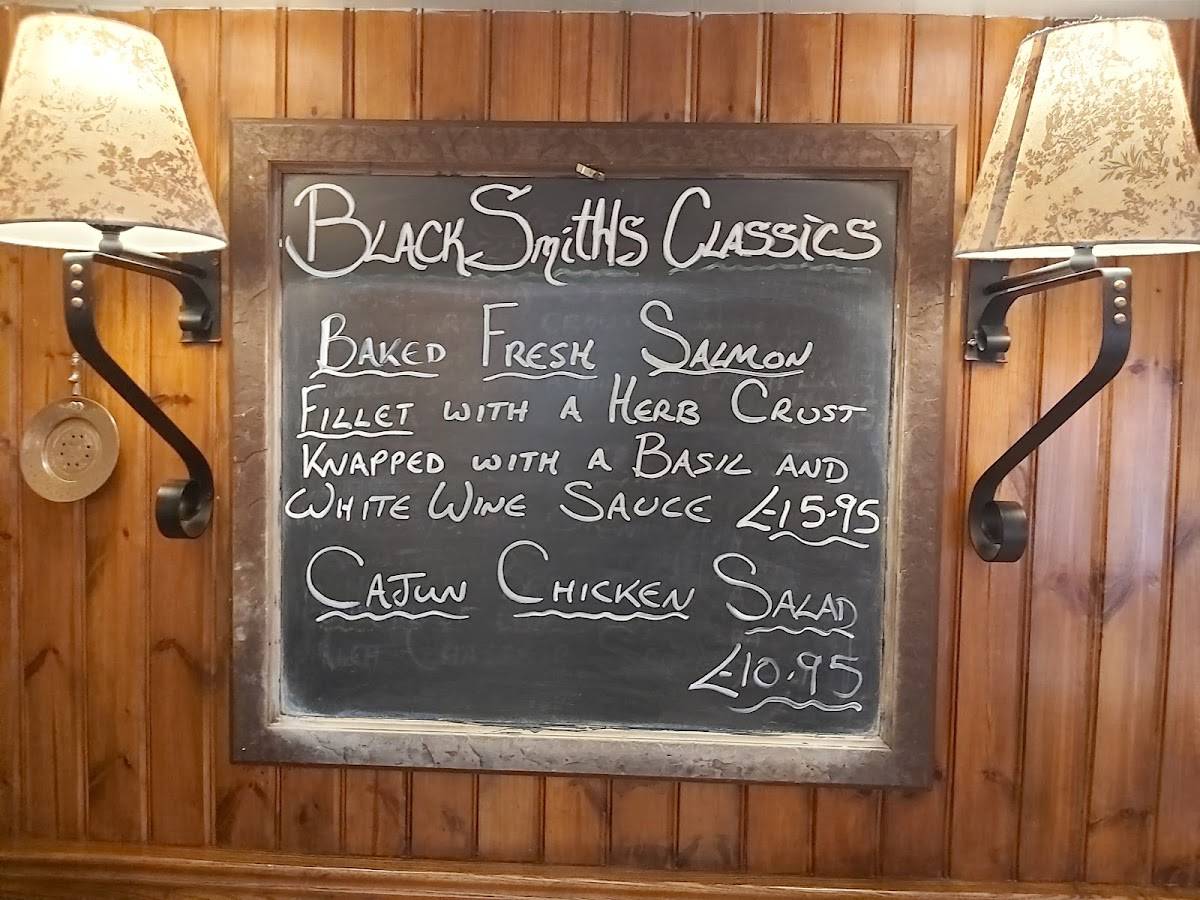 Menu at Blacksmiths Arms pub & bar, Huddersfield