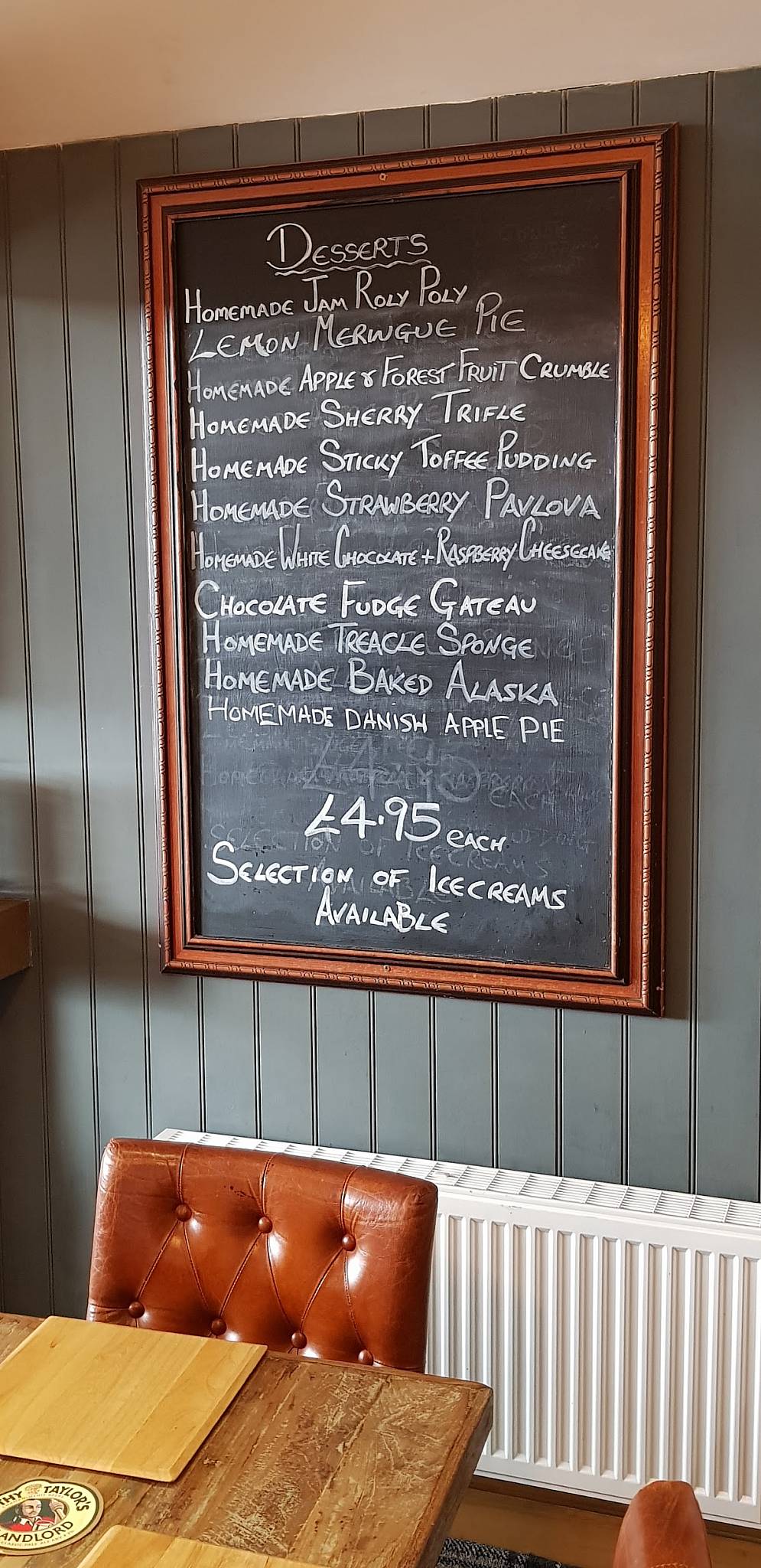 Menu at Blacksmiths Arms pub & bar, Huddersfield