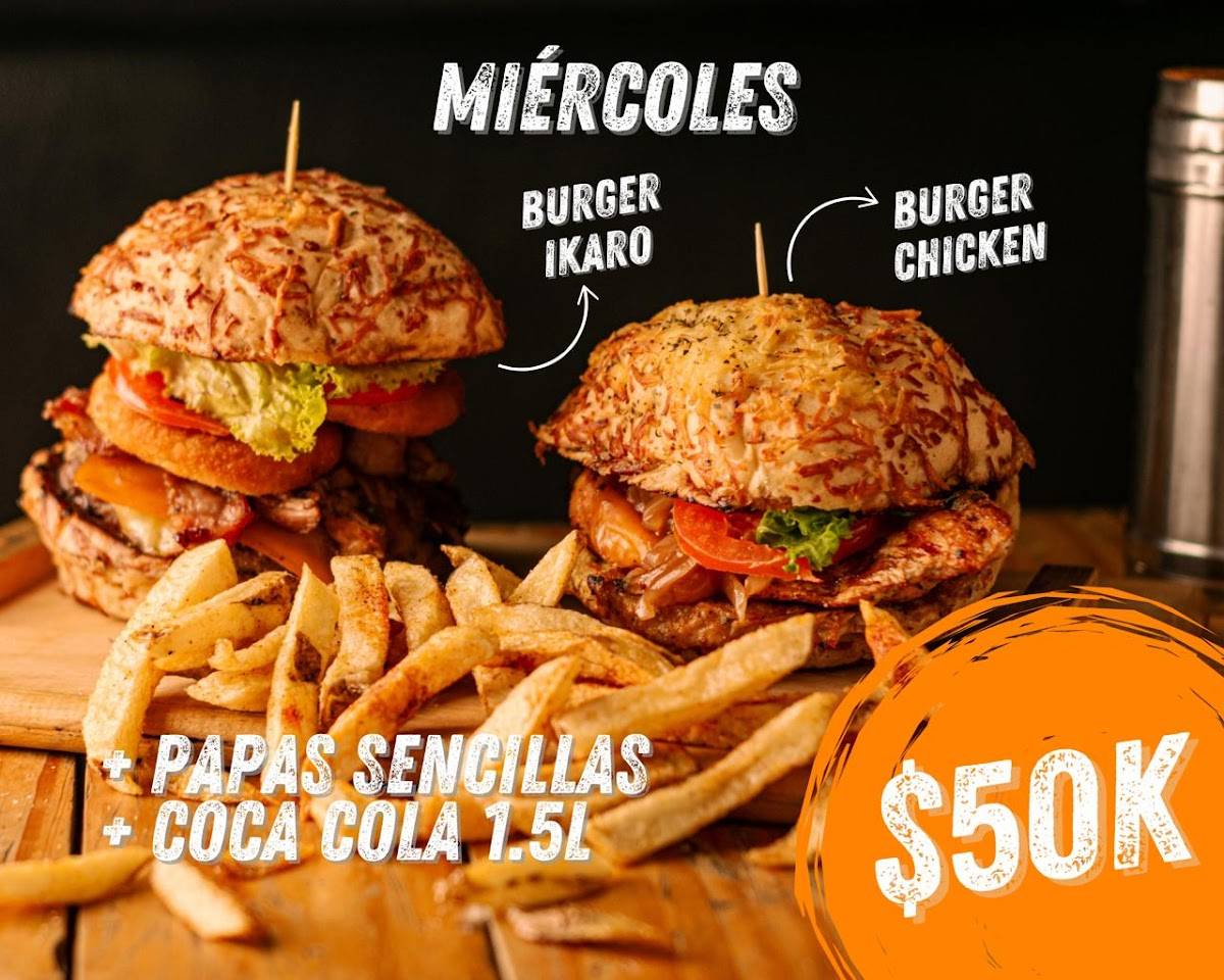 Carta de Ikaro Parrilla & Bar, Itagüí