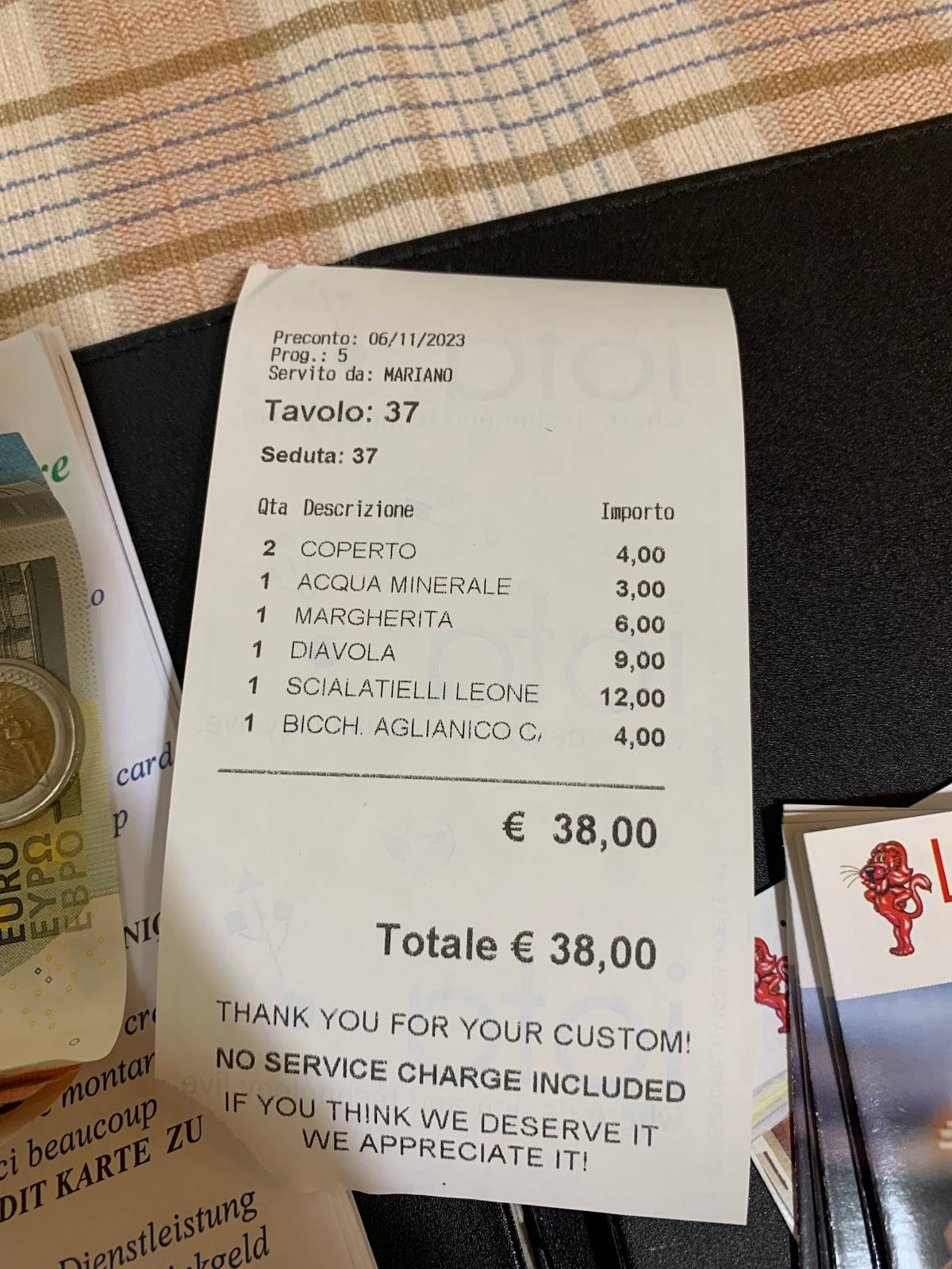 Menu at Il Leone Rosso Ristorante, Sorrento, Via Marziale