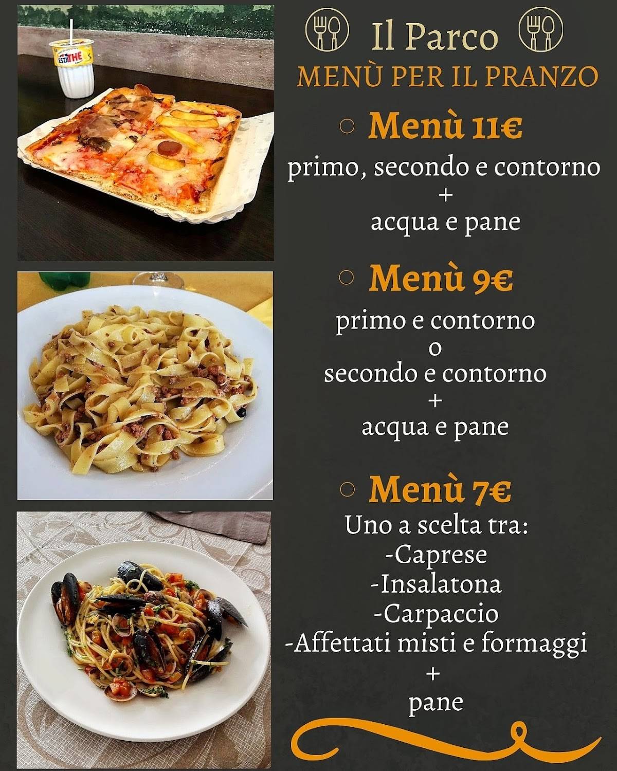 Menu da Il Parco pub & bar, Certaldo