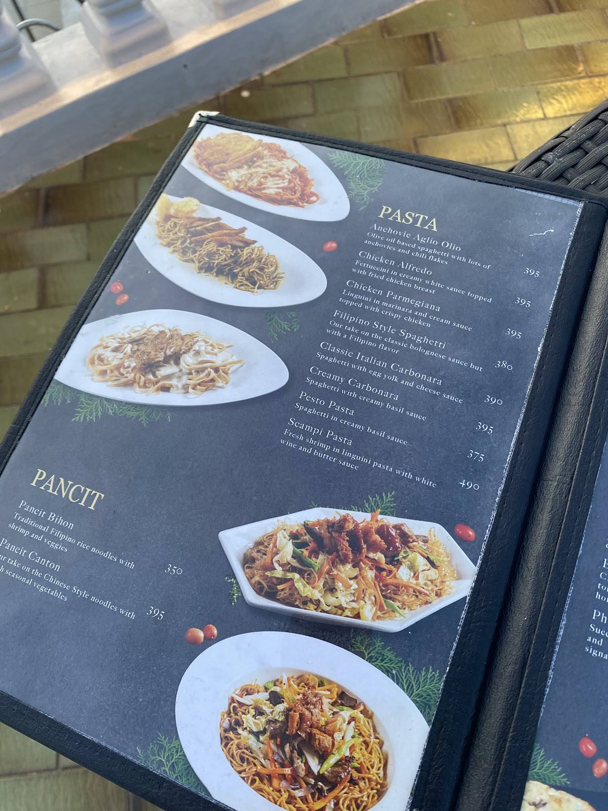 Menu at Ilona's Place restaurant, Antipolo