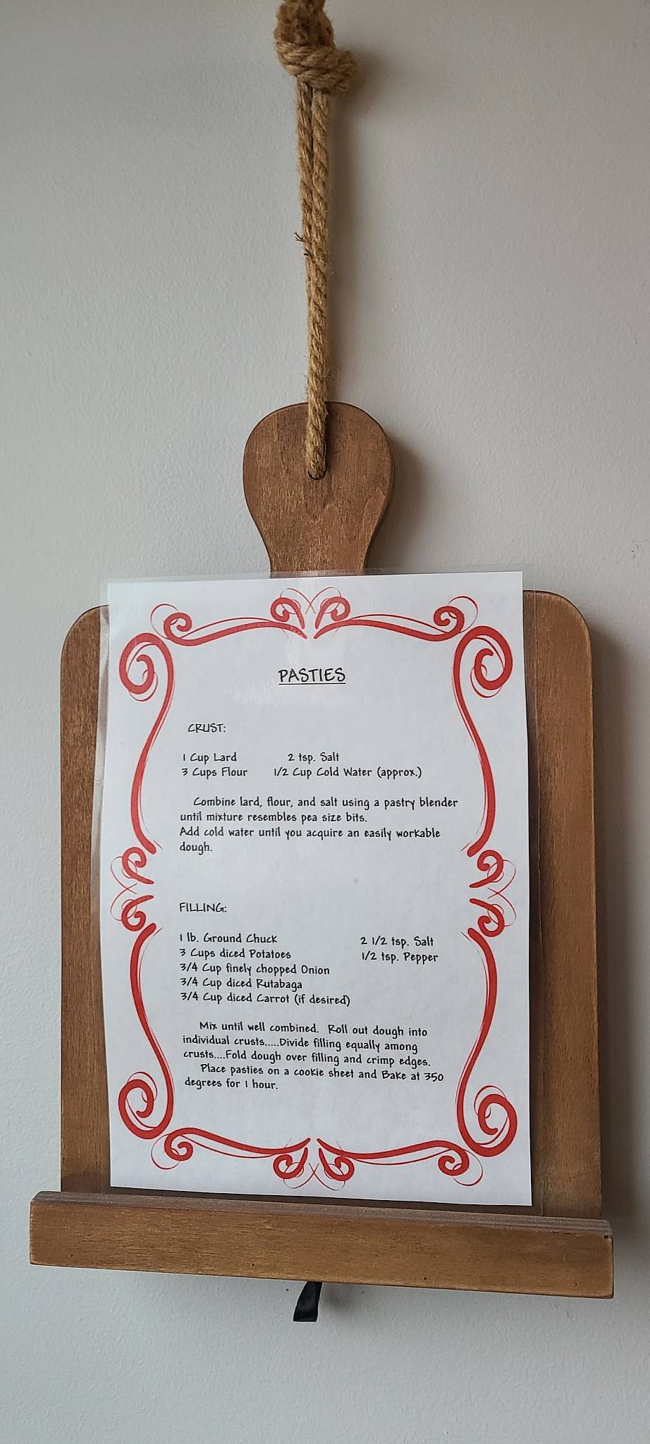 Menu at Pasty Corner restaurant, Iron River