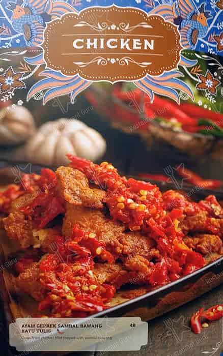 Menu at REMBOELAN restaurant, West Jakarta, Unit L1 - 118 & L1 - 119