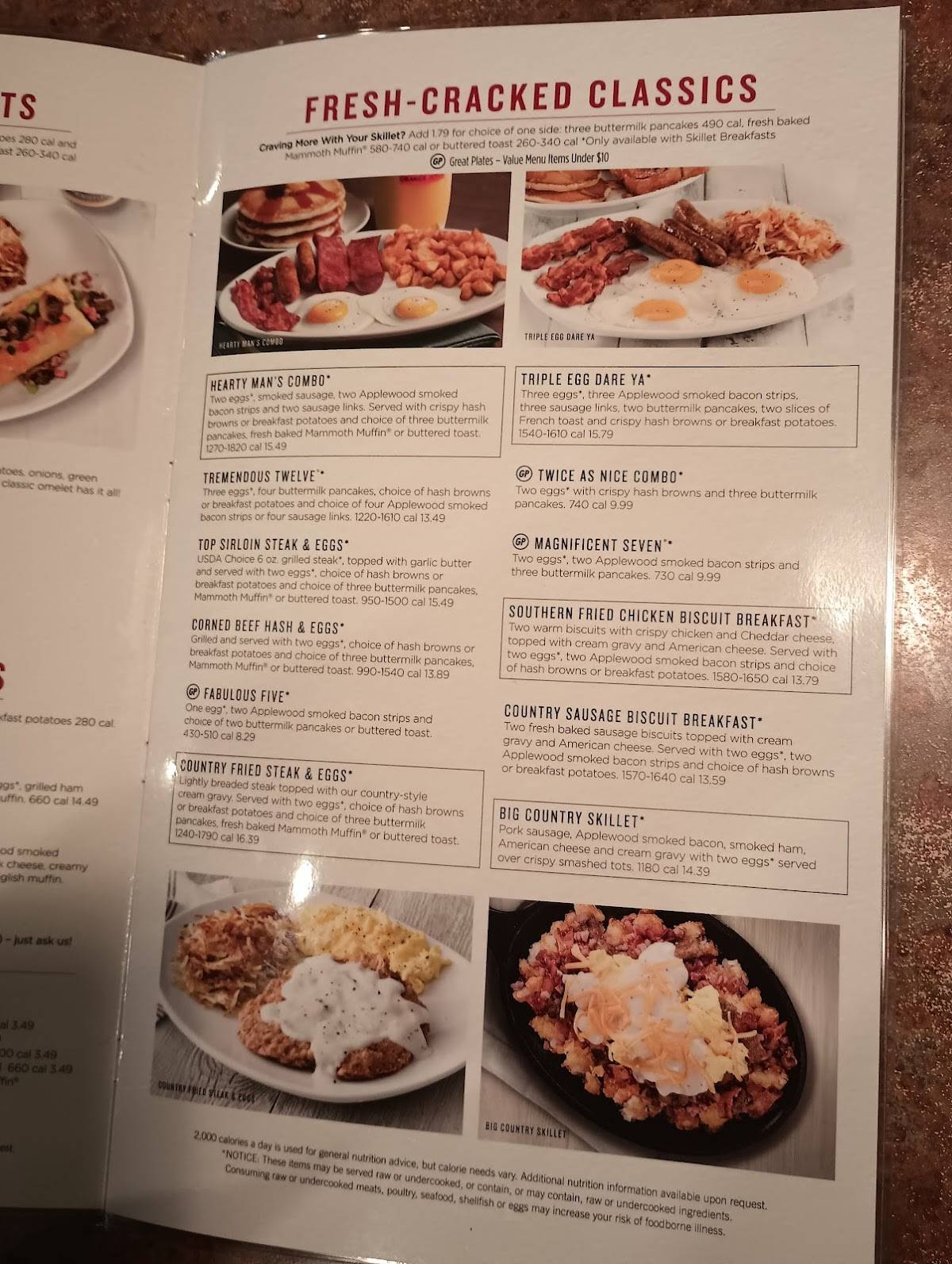 Menu at Perkins American Food Co. restaurant, Jefferson City