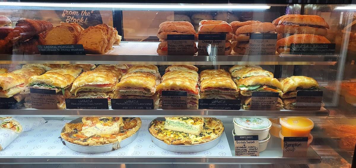 Menu at Jenny's Bakery, Eastwood
