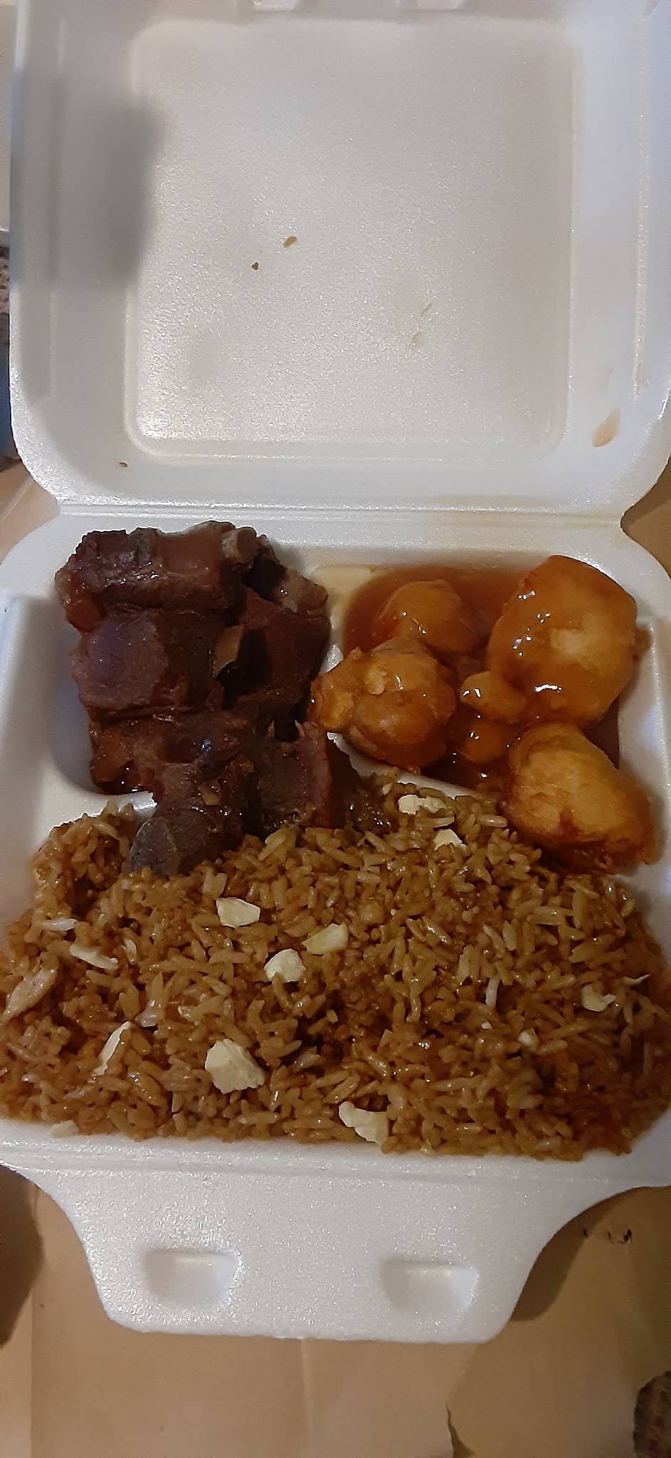 Menu at Joe Chow's restaurant, New Glasgow
