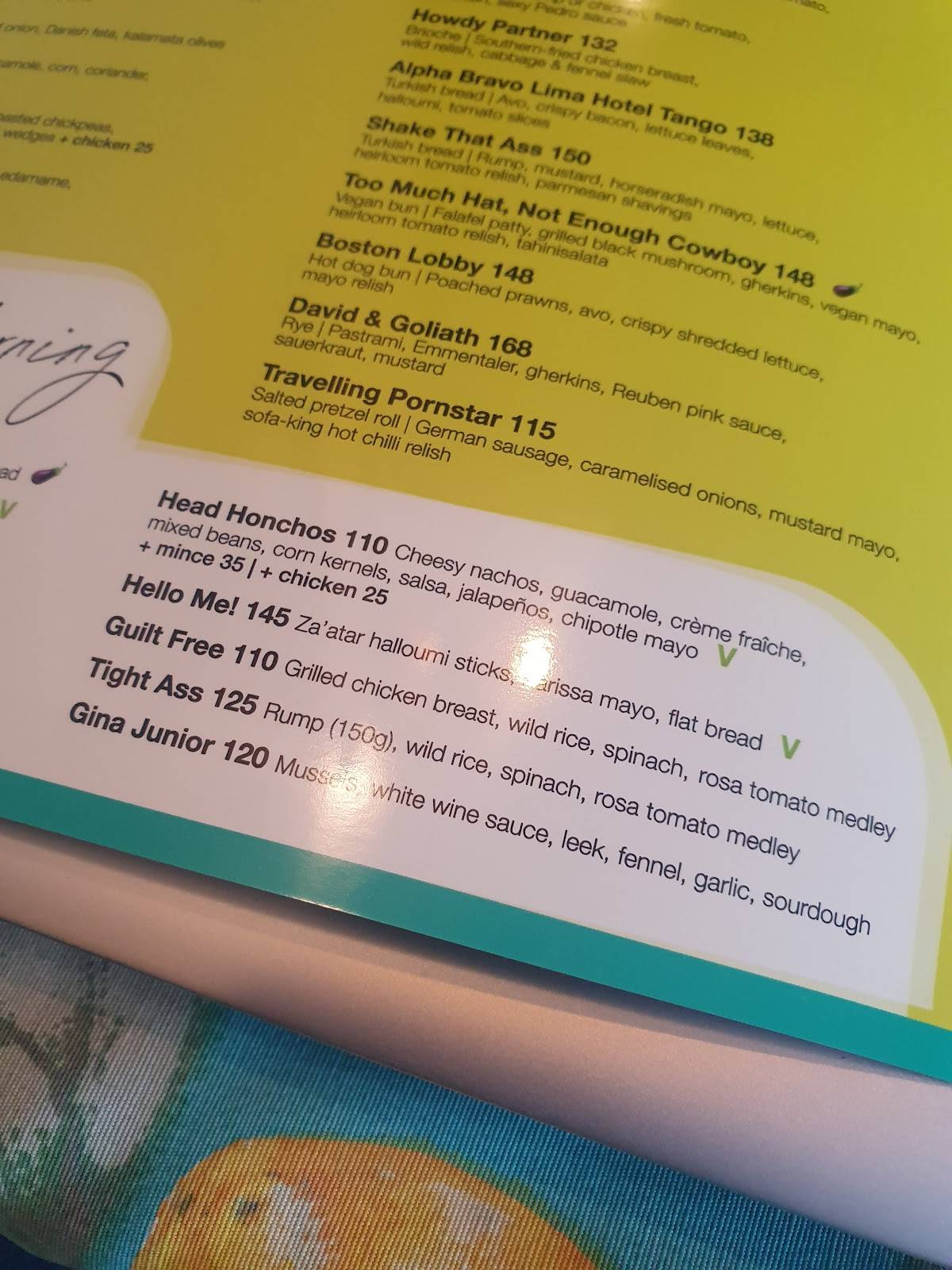 Menu at The Wild Side Restaurant, Randburg