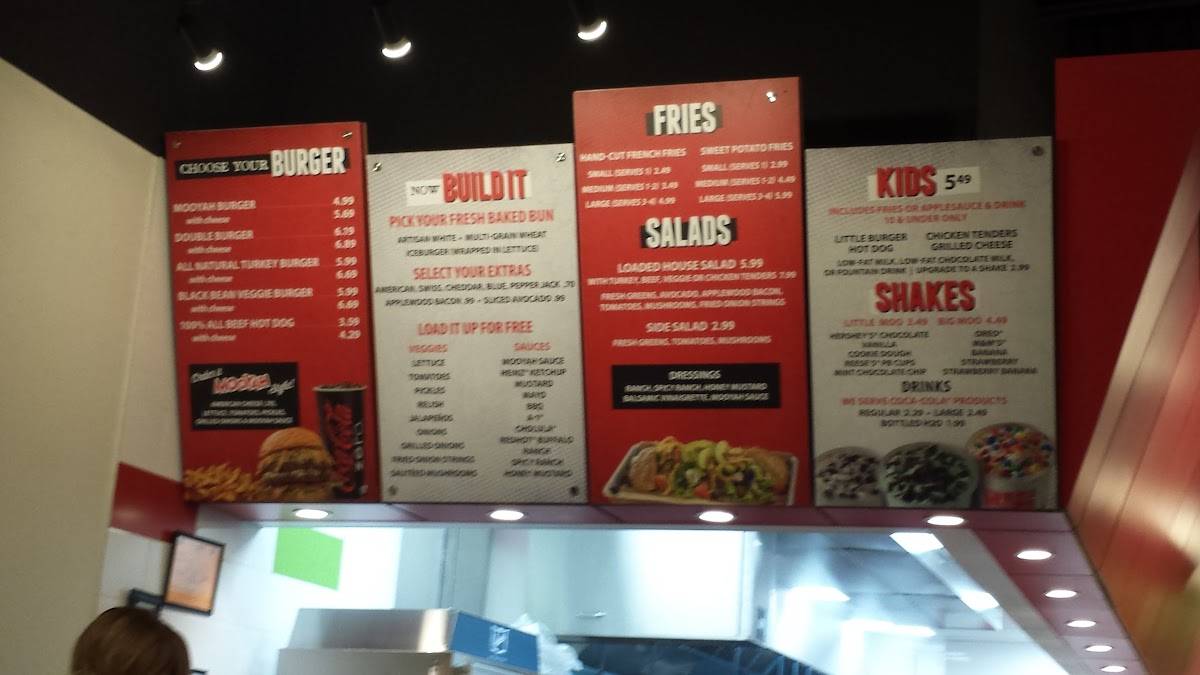 Menu at Potbelly Sandwich Shop fast food, Joliet, W Jefferson St