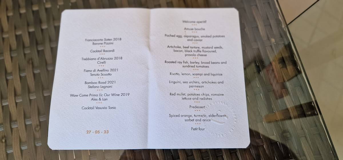Menu da Josè Restaurant, Torre del Greco, Via Nazionale