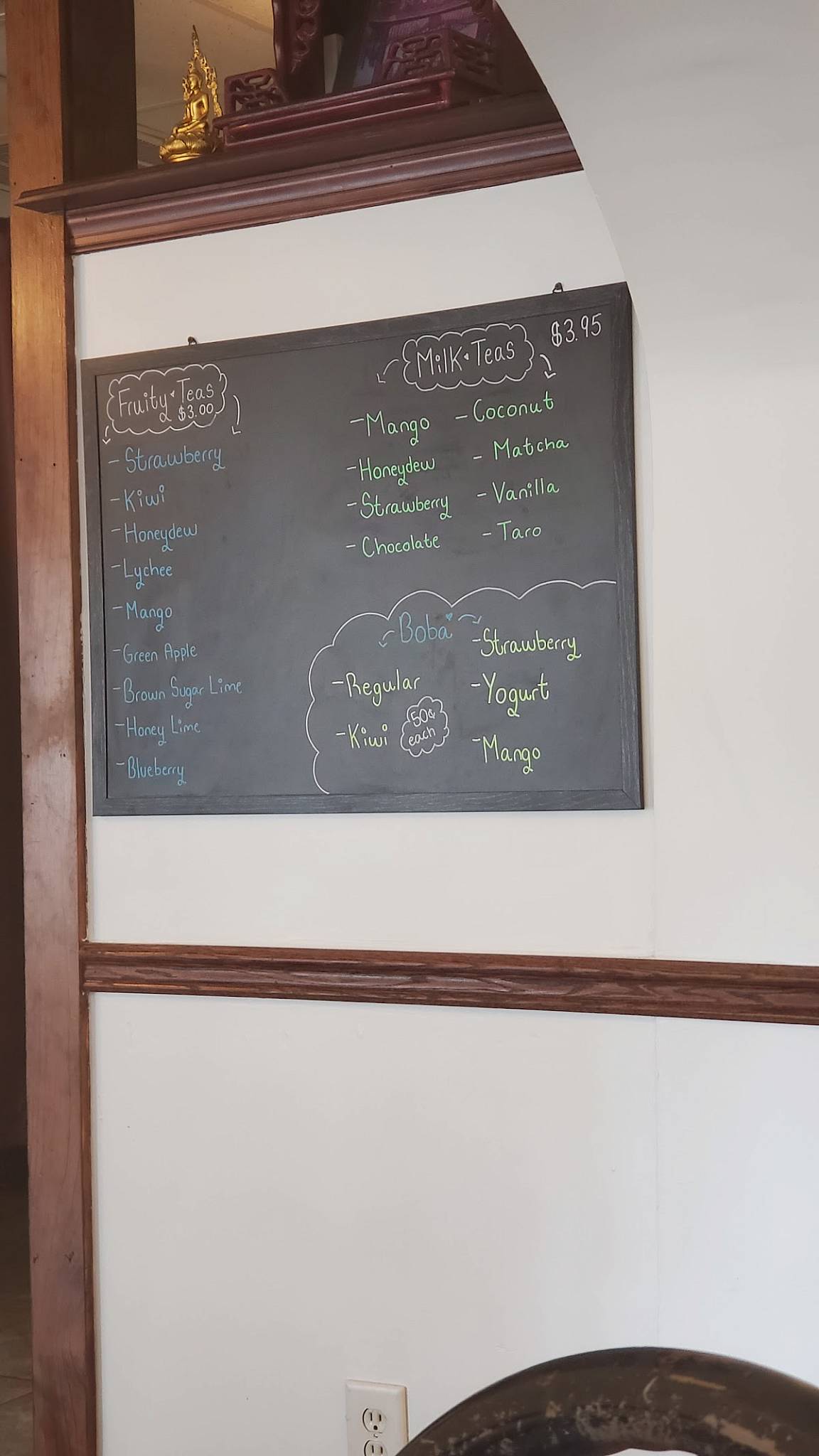 Menu at Joy Thai Cuisine restaurant, Williamsport