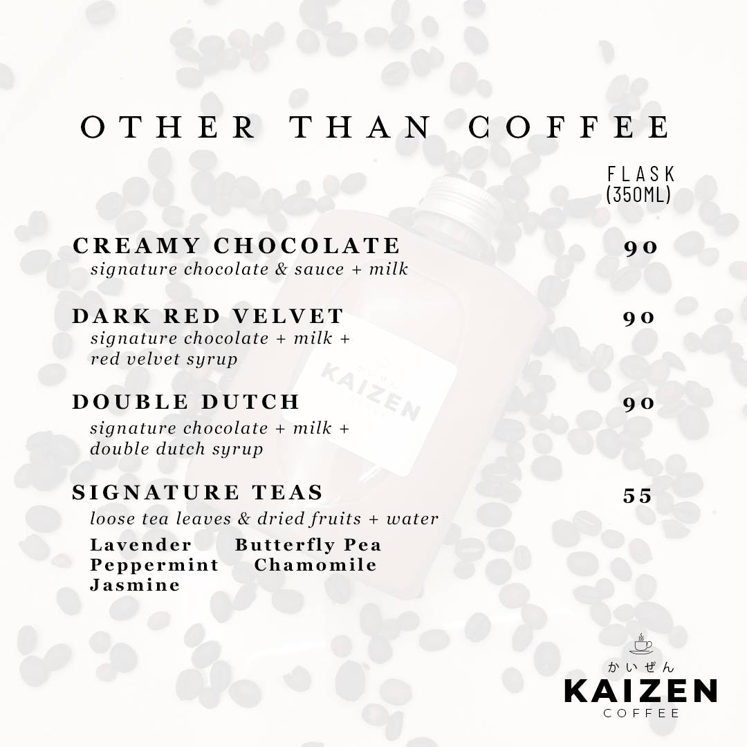 Carta de Kaizen Coffee PH, Makati