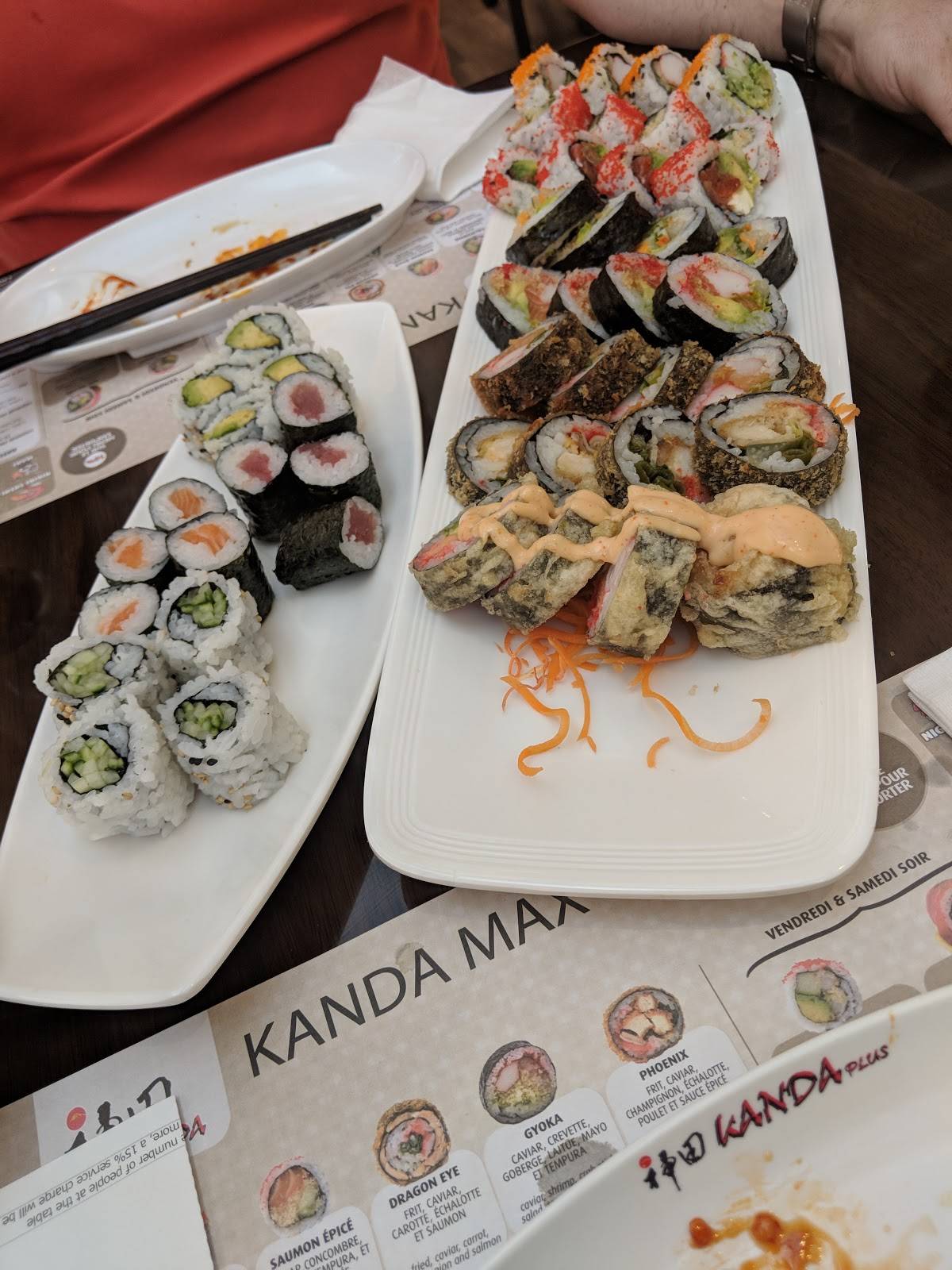 Menu au Kanda Max restaurant, Saint-Eustache, 40 R. Dubois