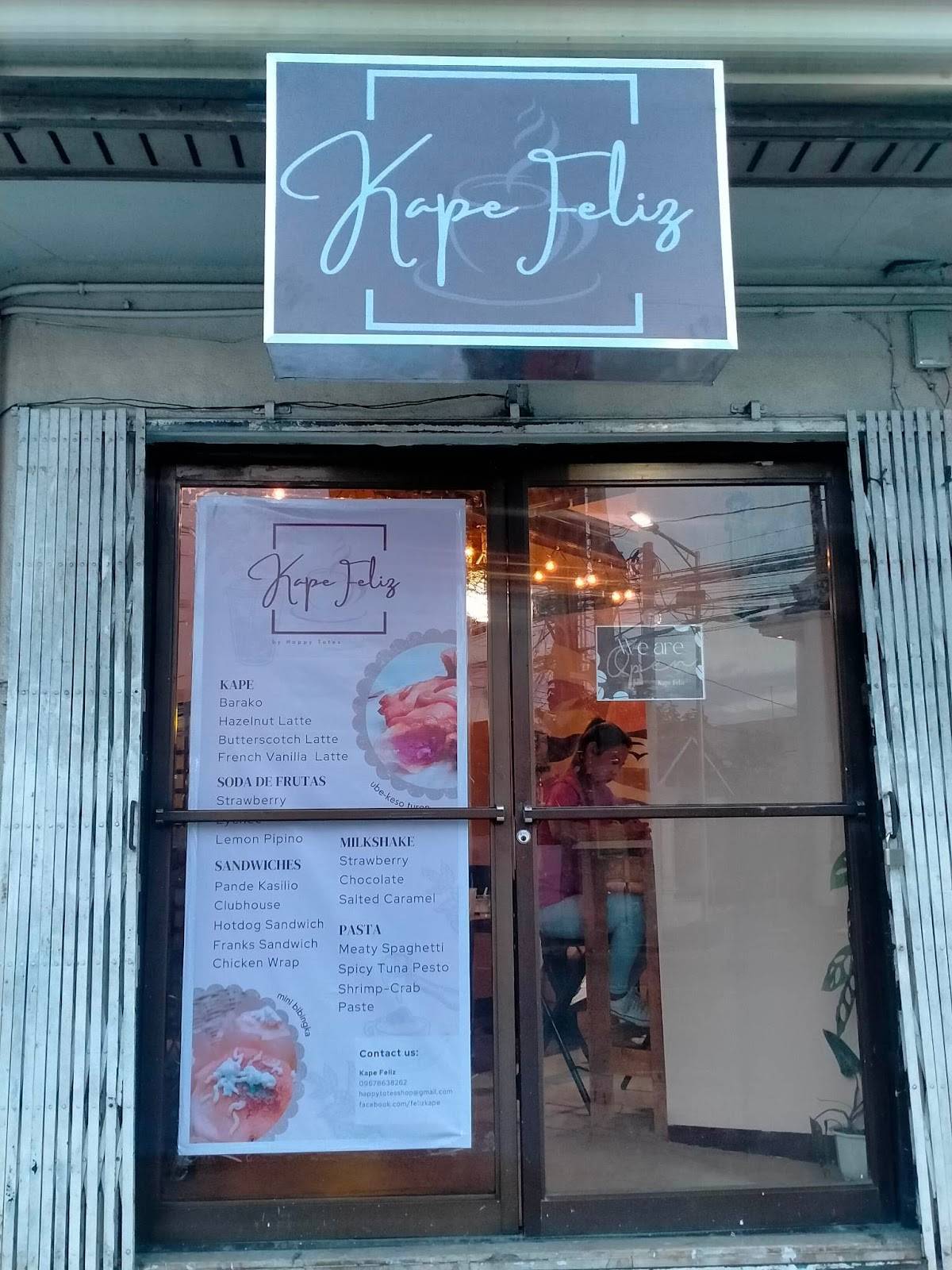 Menu at Kape Feliz cafe, Cavite City