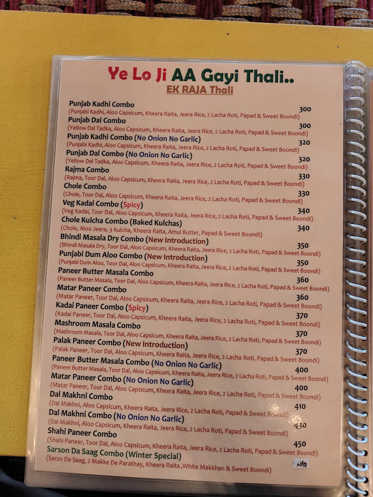 Menu at Kapoor's Cafe - Banjara Hills, Hyderabad, 5th floor