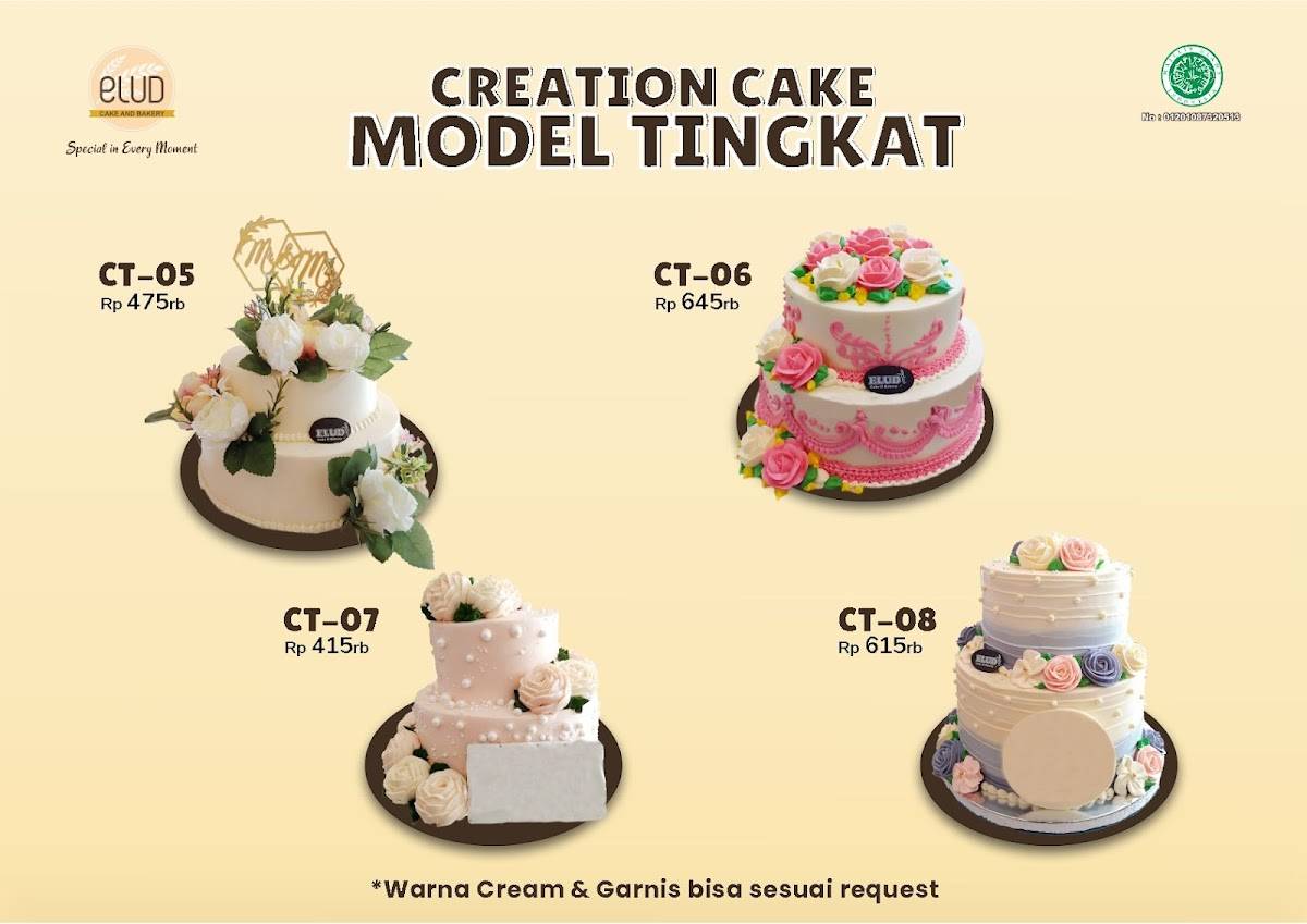 Carta de Elud Cake & Bakery Lamaran, Karawang