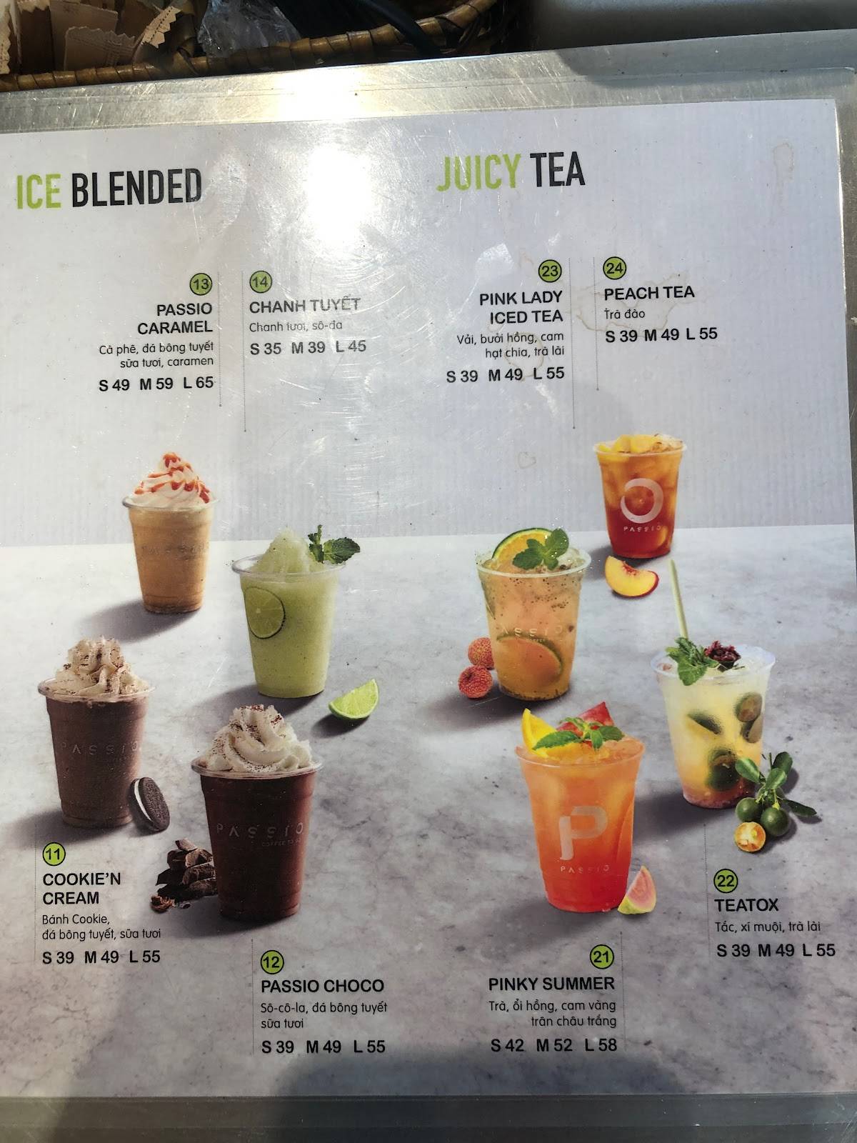 Menu at Katinat Saigon Kafe cafe, Ho Chi Minh City, 195 Đ. Bến Vân Đồn