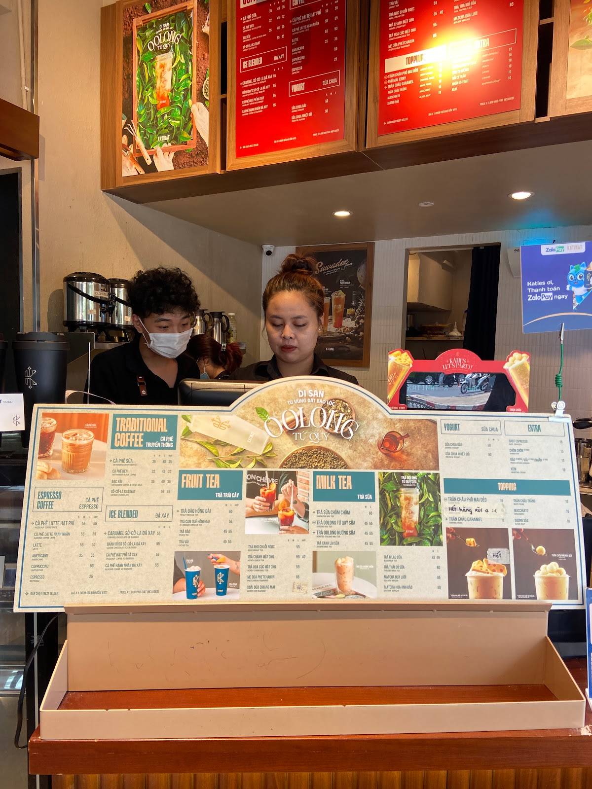 Menu at Katinat Saigon Kafe cafe, Ho Chi Minh City, 195 Đ. Bến Vân Đồn