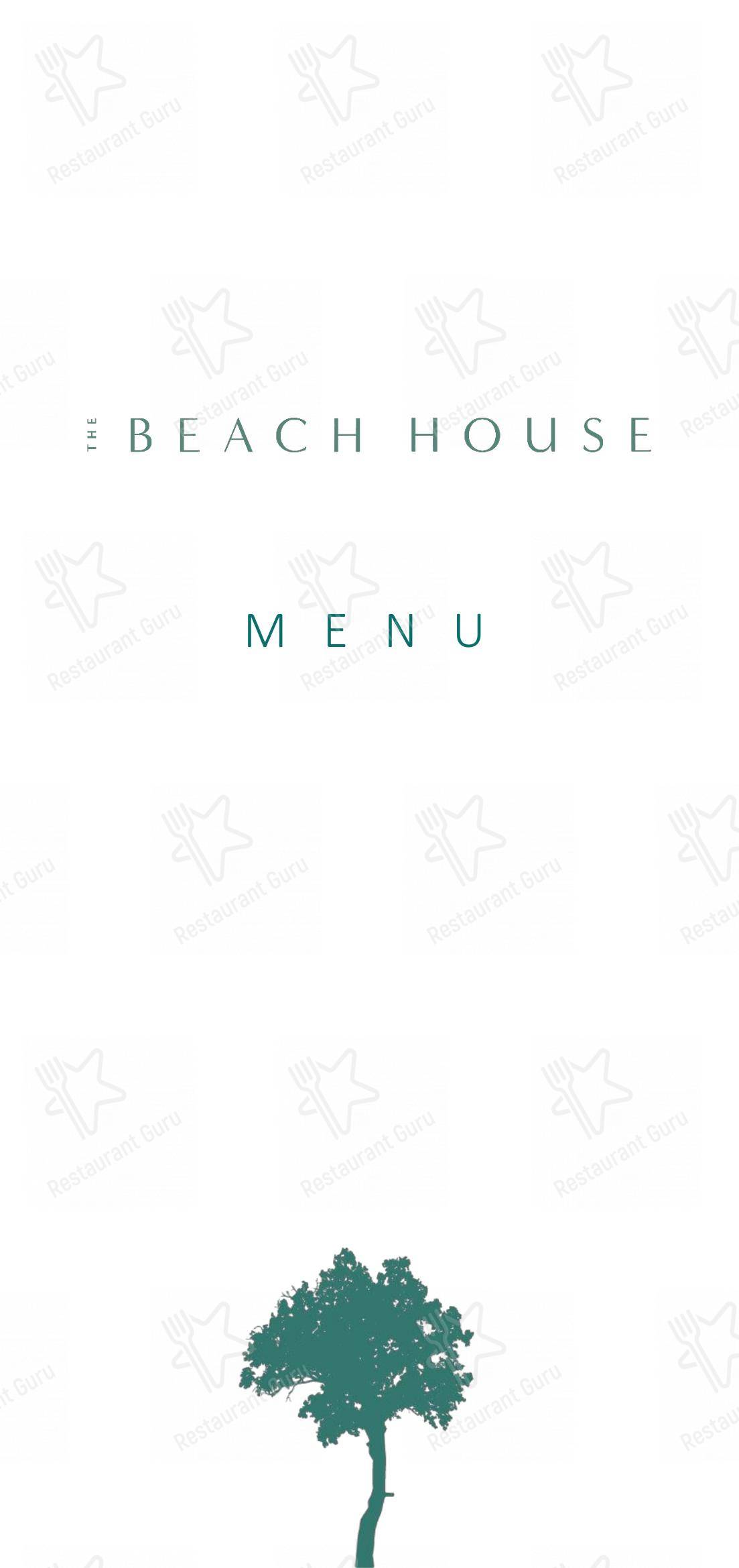 Menu at The Beach House, Kolios