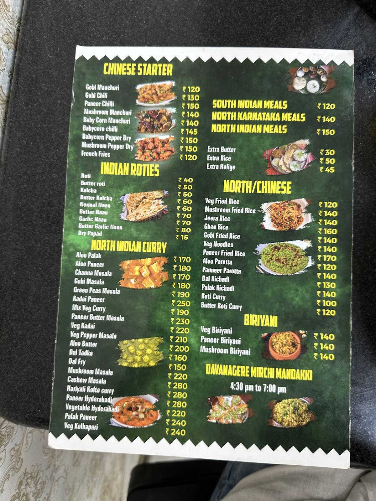Menu at Kaveri grand veg restaurant, Bengaluru