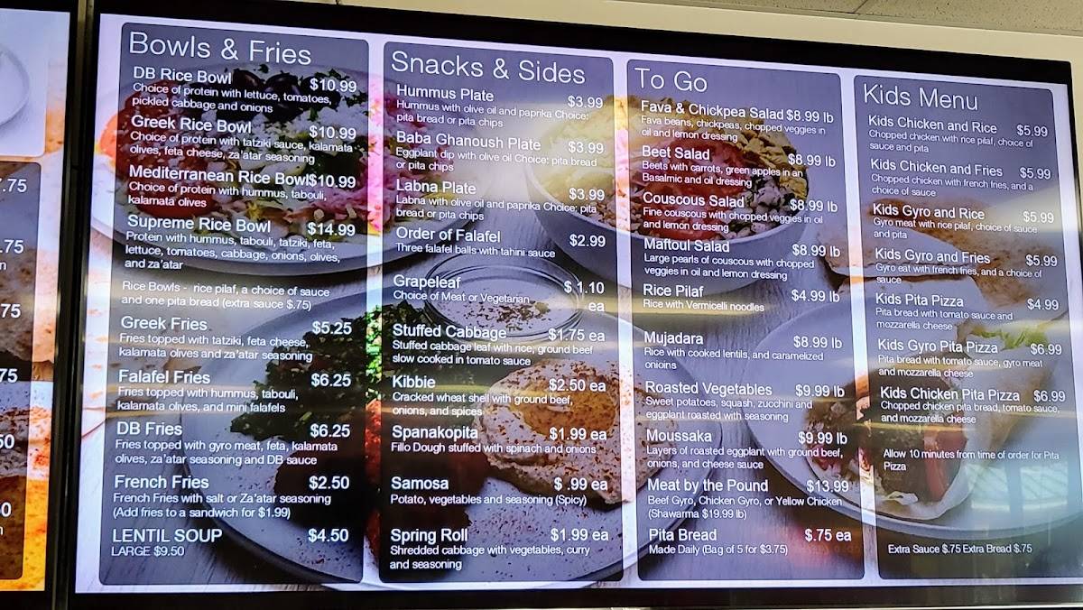 Menu at Daily Bread restaurant, Miami, S Dixie Hwy