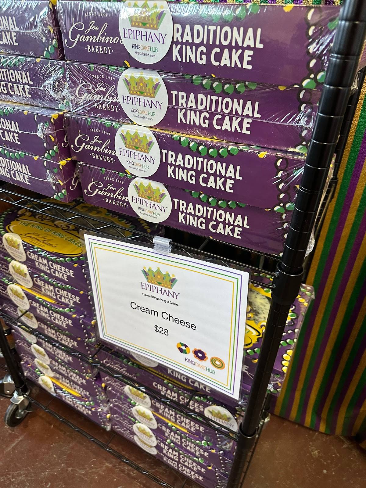Menu at King Cake Hub restaurant, New Orleans, S Broad St