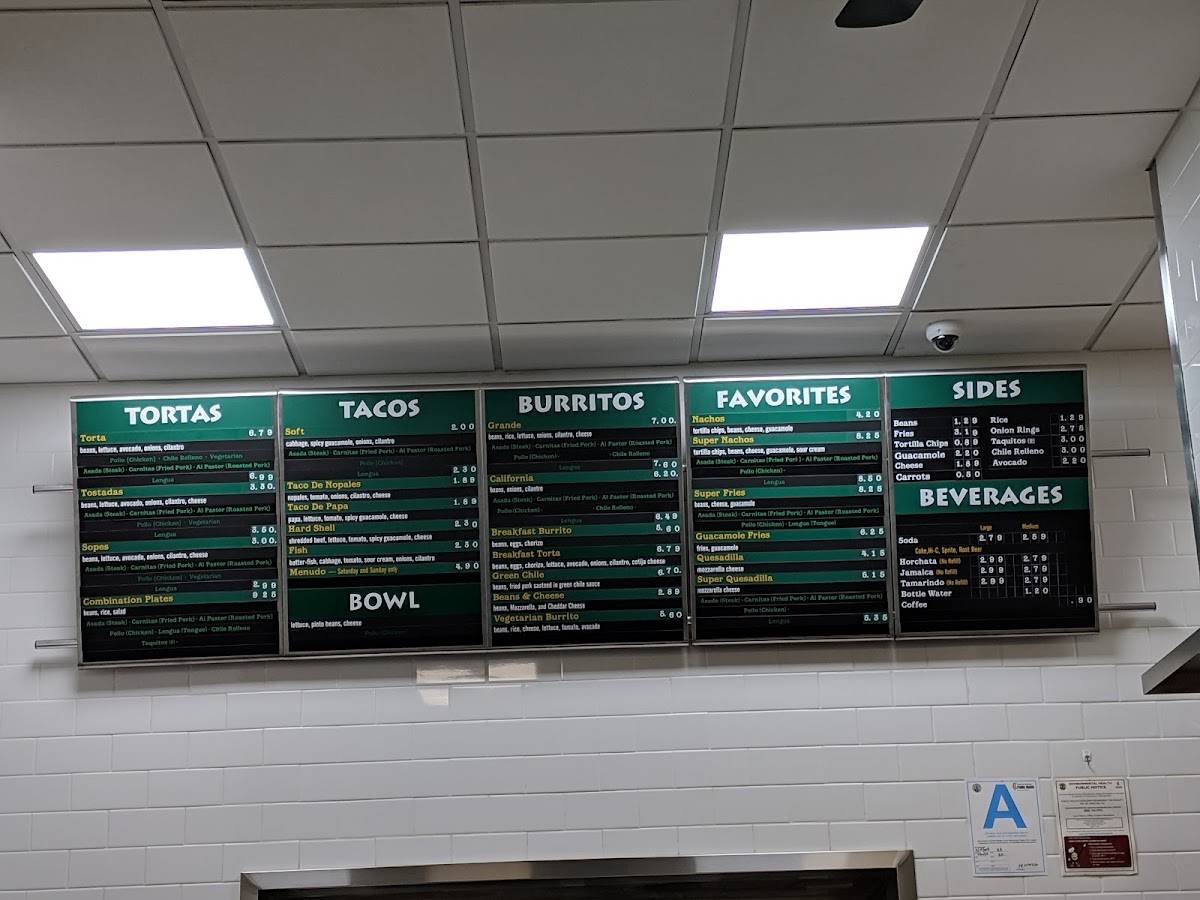 Menu at King Torta restaurant, West Covina