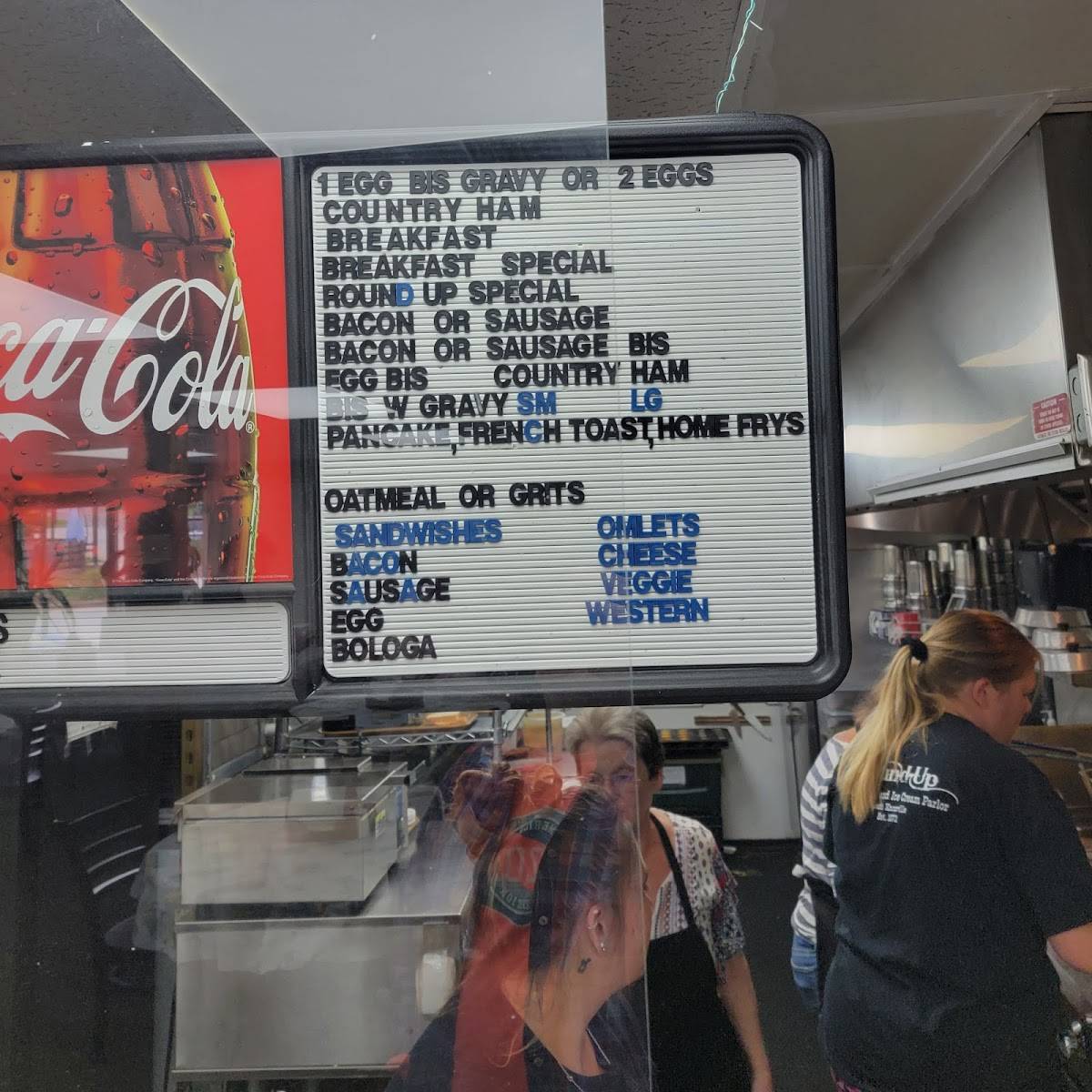 Menu at Round Up Restaurant and Ice Cream, Knoxville
